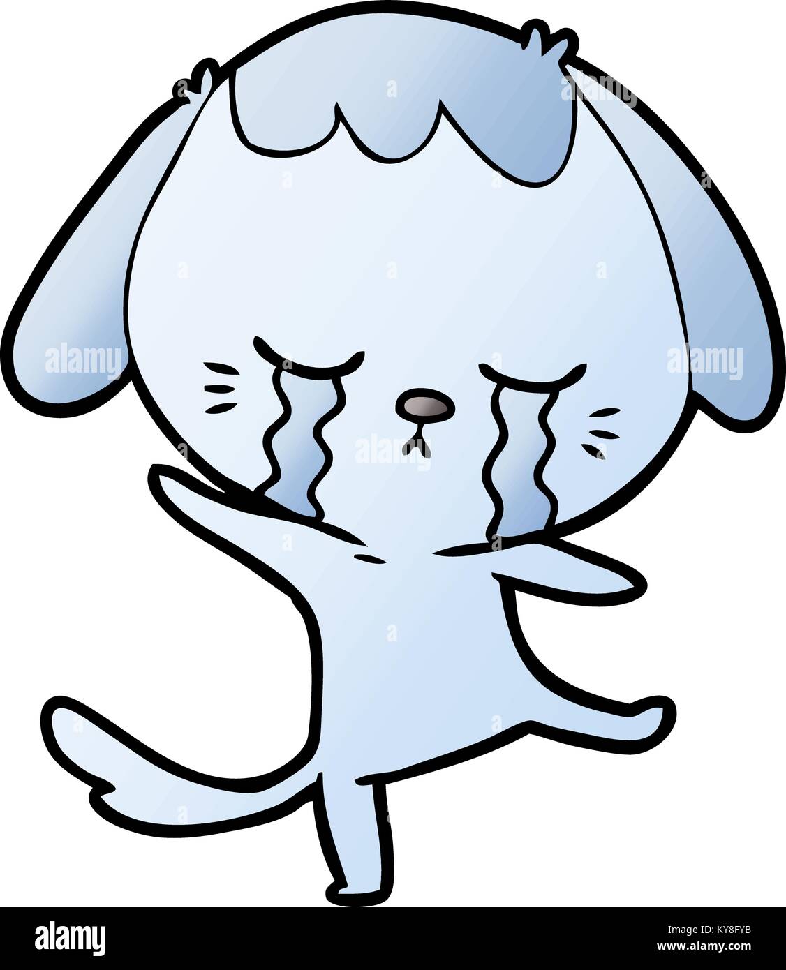 cartoon dog crying Stock Vector Image & Art - Alamy