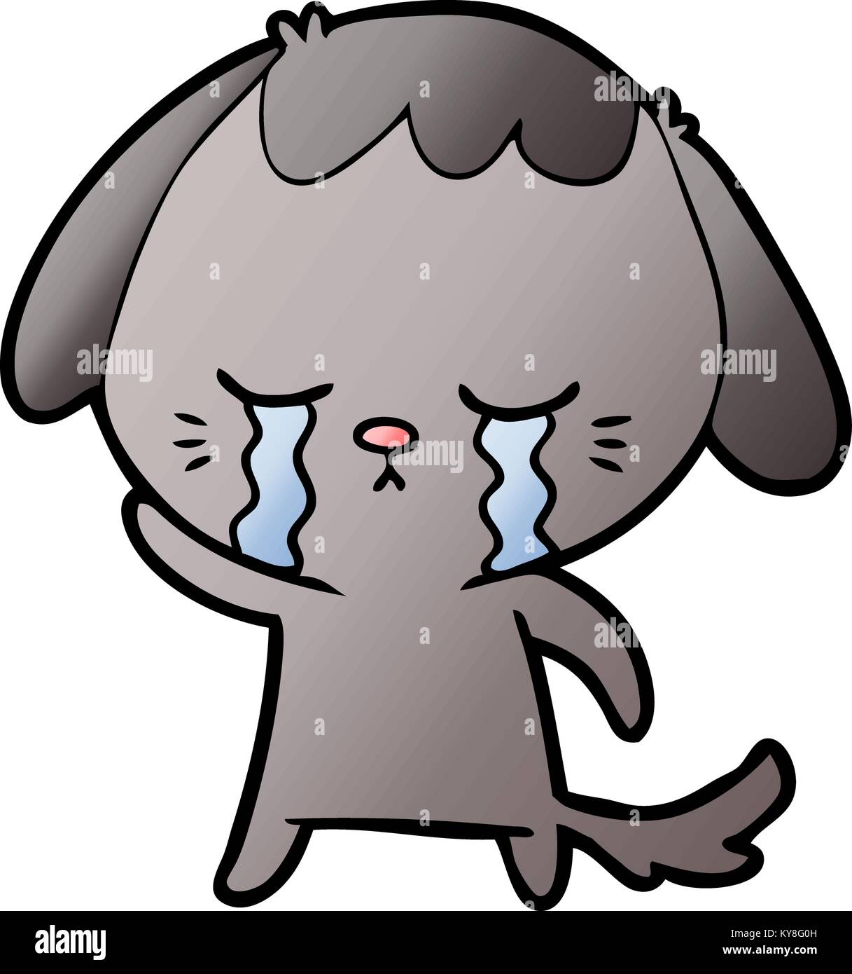 cartoon crying dog Stock Vector Image & Art - Alamy