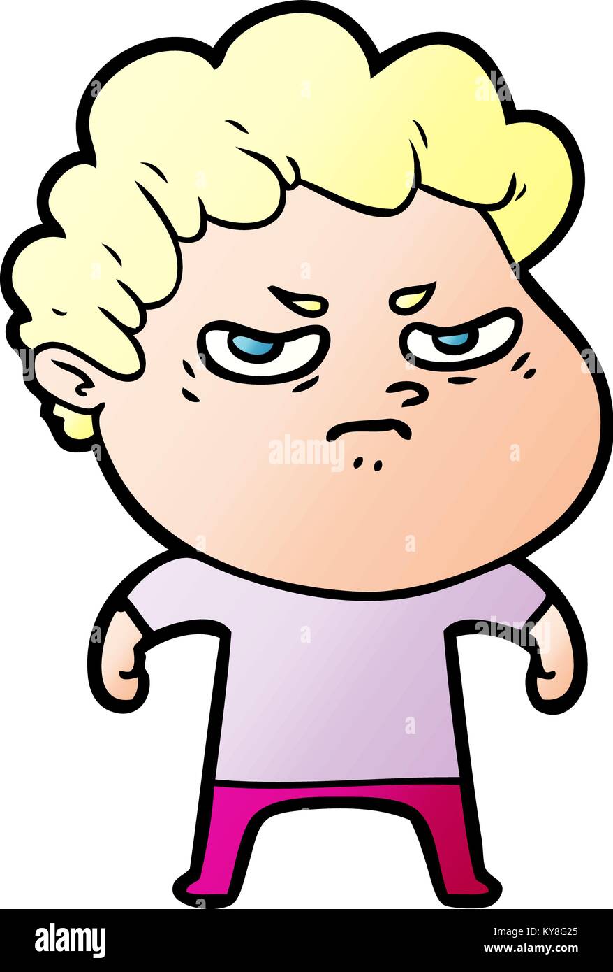 cartoon angry man Stock Vector Image & Art - Alamy