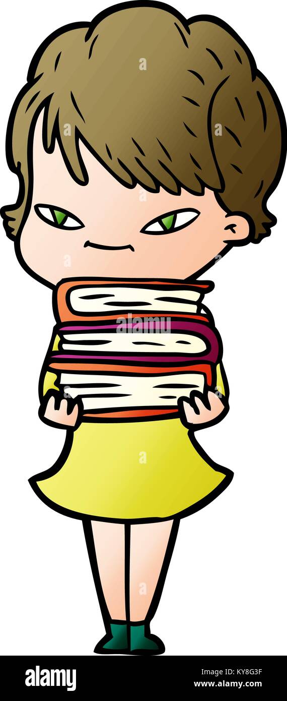 cartoon happy woman Stock Vector Image & Art - Alamy