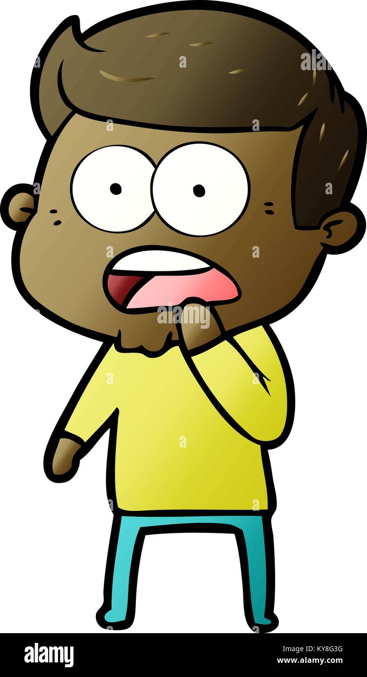 cartoon shocked man Stock Vector Image & Art - Alamy