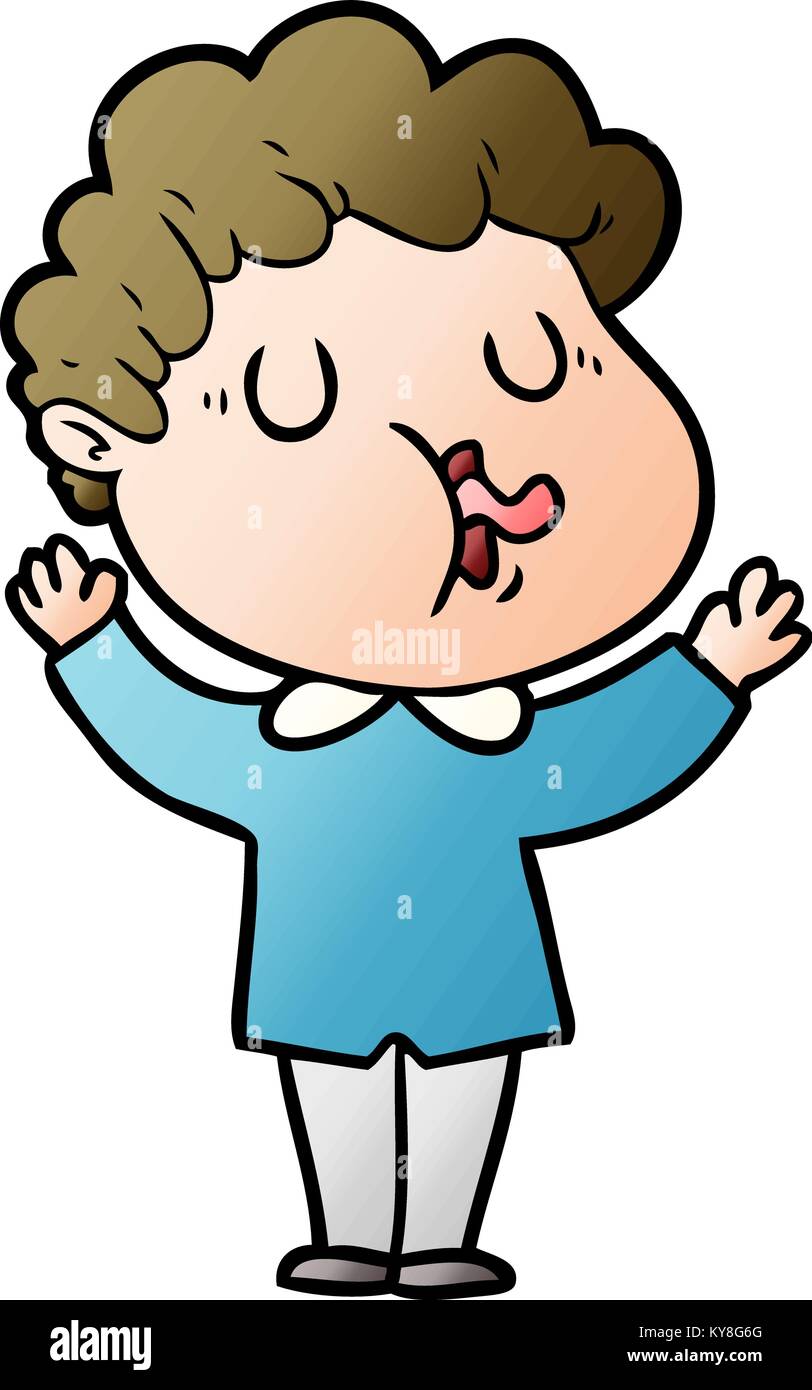 cartoon man singing Stock Vector Image & Art - Alamy