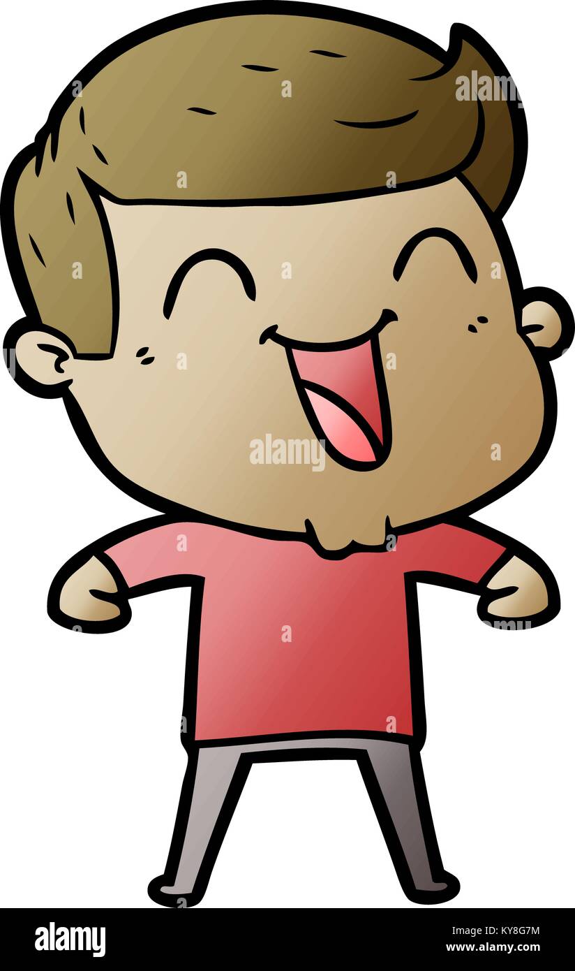 cartoon man laughing Stock Vector Image & Art - Alamy