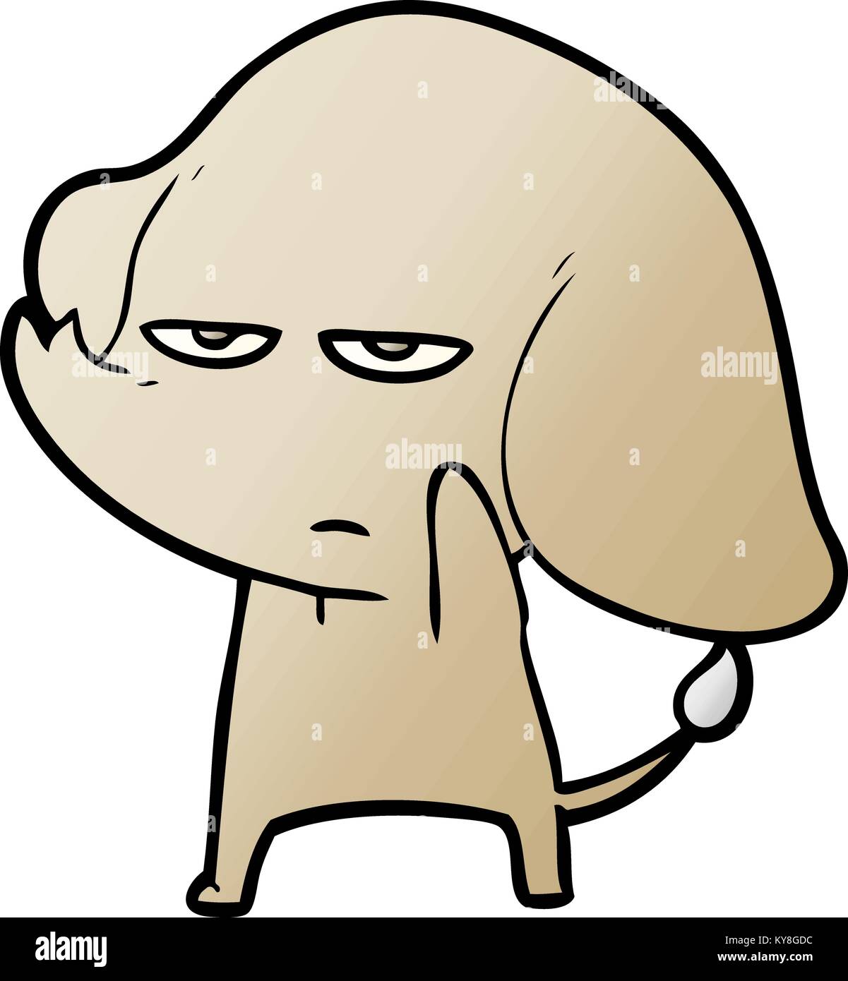 annoyed cartoon elephant Stock Vector Image & Art - Alamy
