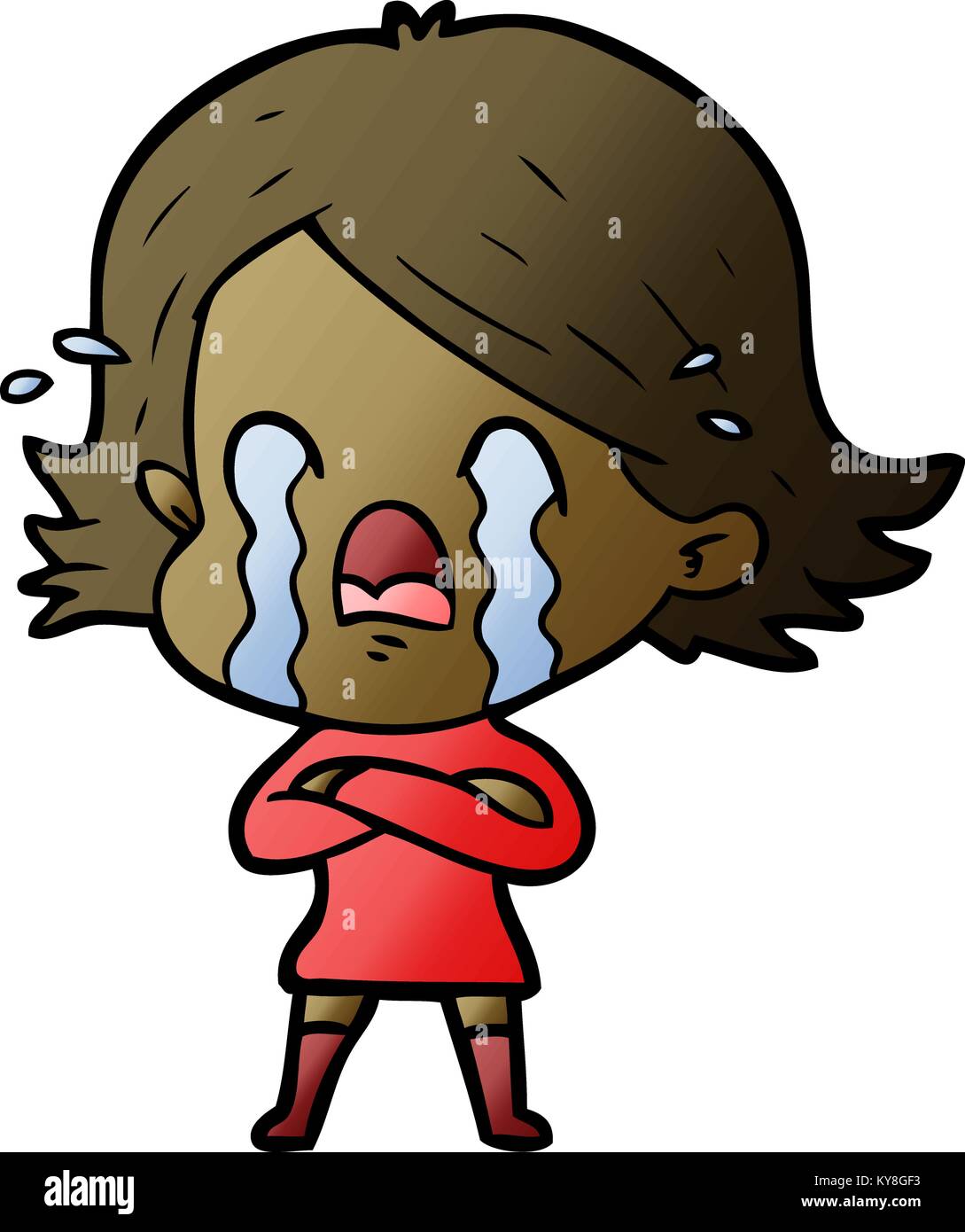 cartoon woman crying Stock Vector Image & Art - Alamy