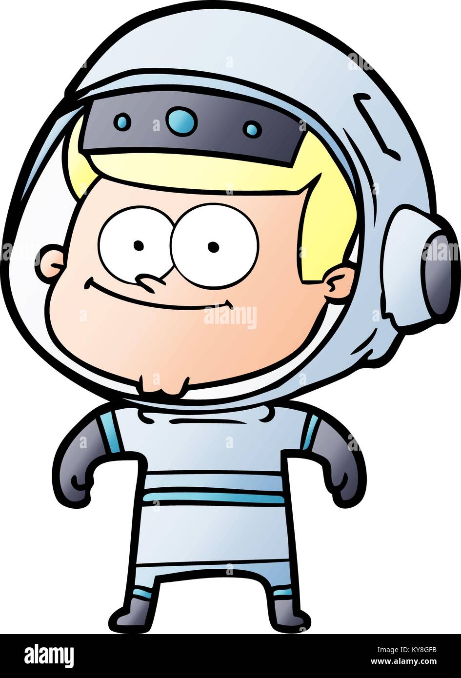 happy astronaut cartoon Stock Vector Image & Art - Alamy