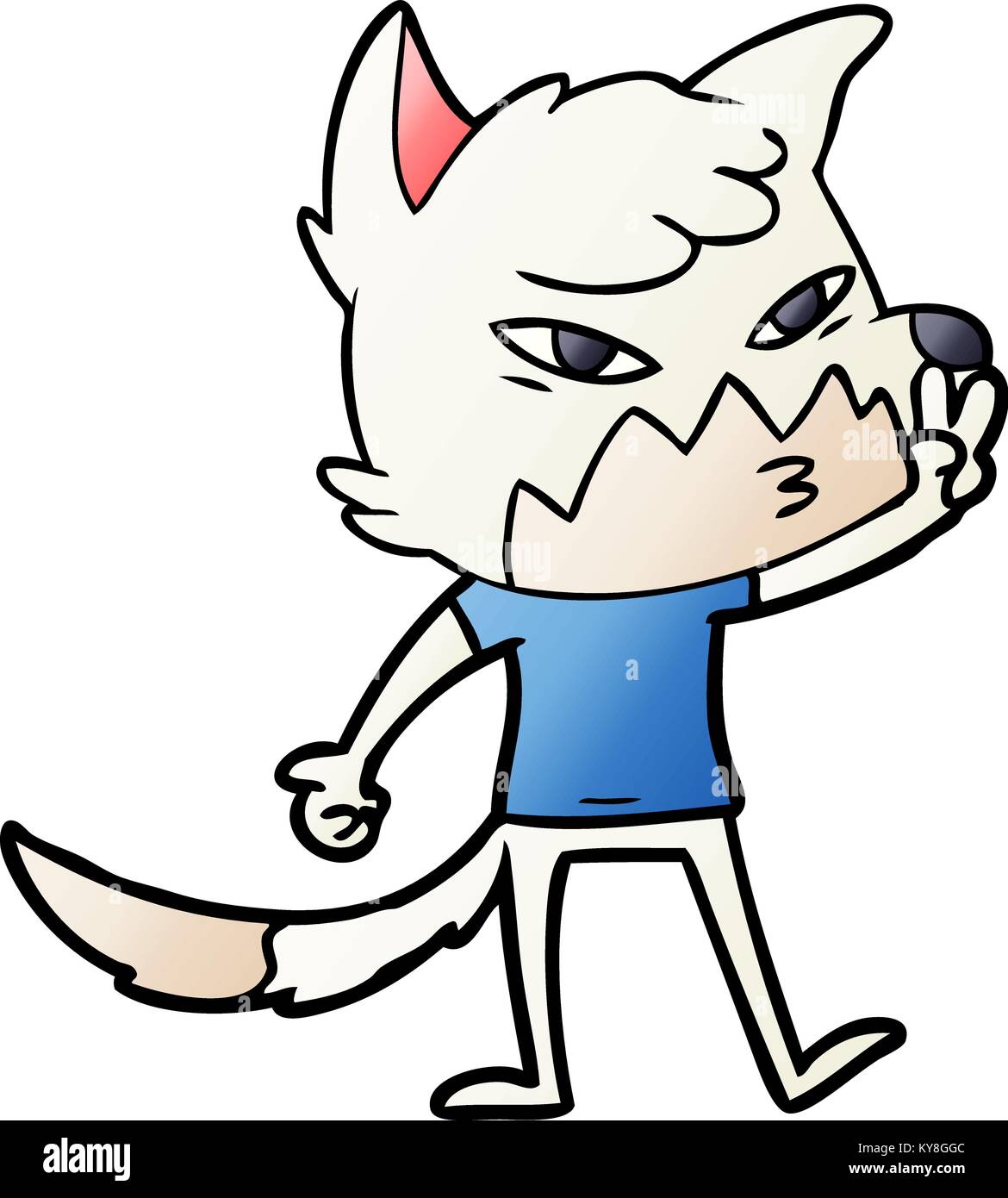 clever cartoon fox Stock Vector Image & Art - Alamy