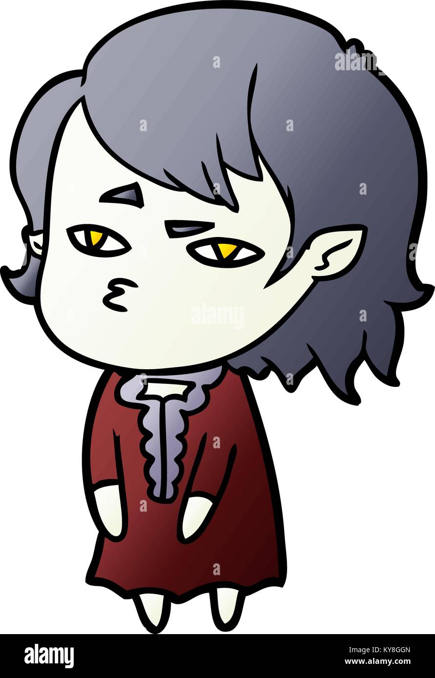 cartoon vampire girl Stock Vector Image & Art - Alamy