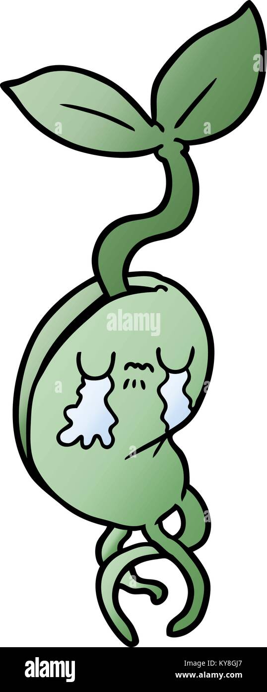 cartoon sprouting seedling Stock Vector Image & Art - Alamy