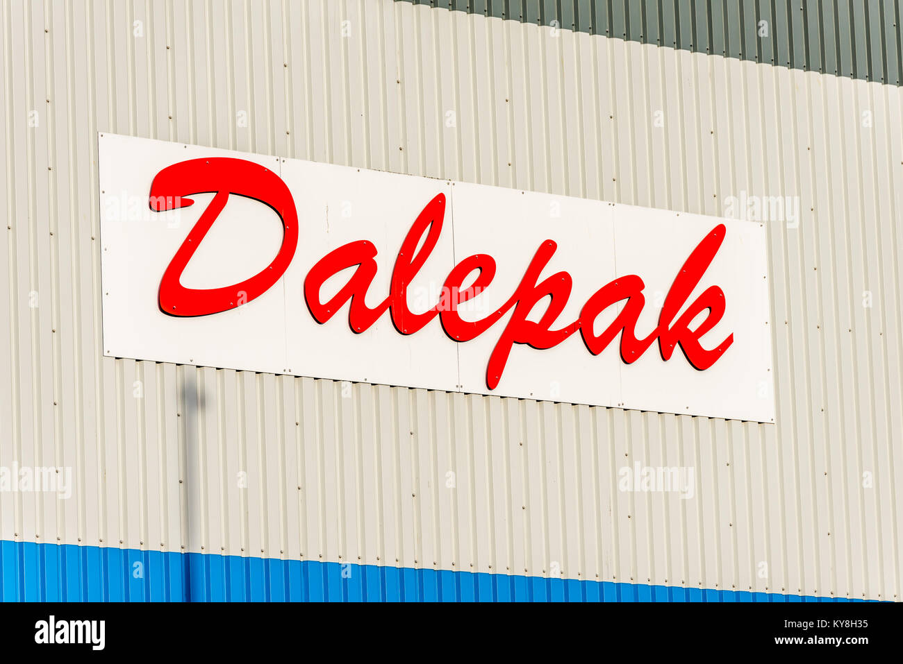 Northampton UK December 07, 2017: Dalepak Distribution logo sign in ...