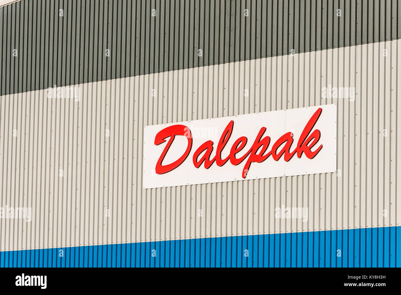 Northampton UK December 09, 2017: Dalepak Distribution logo sign in ...