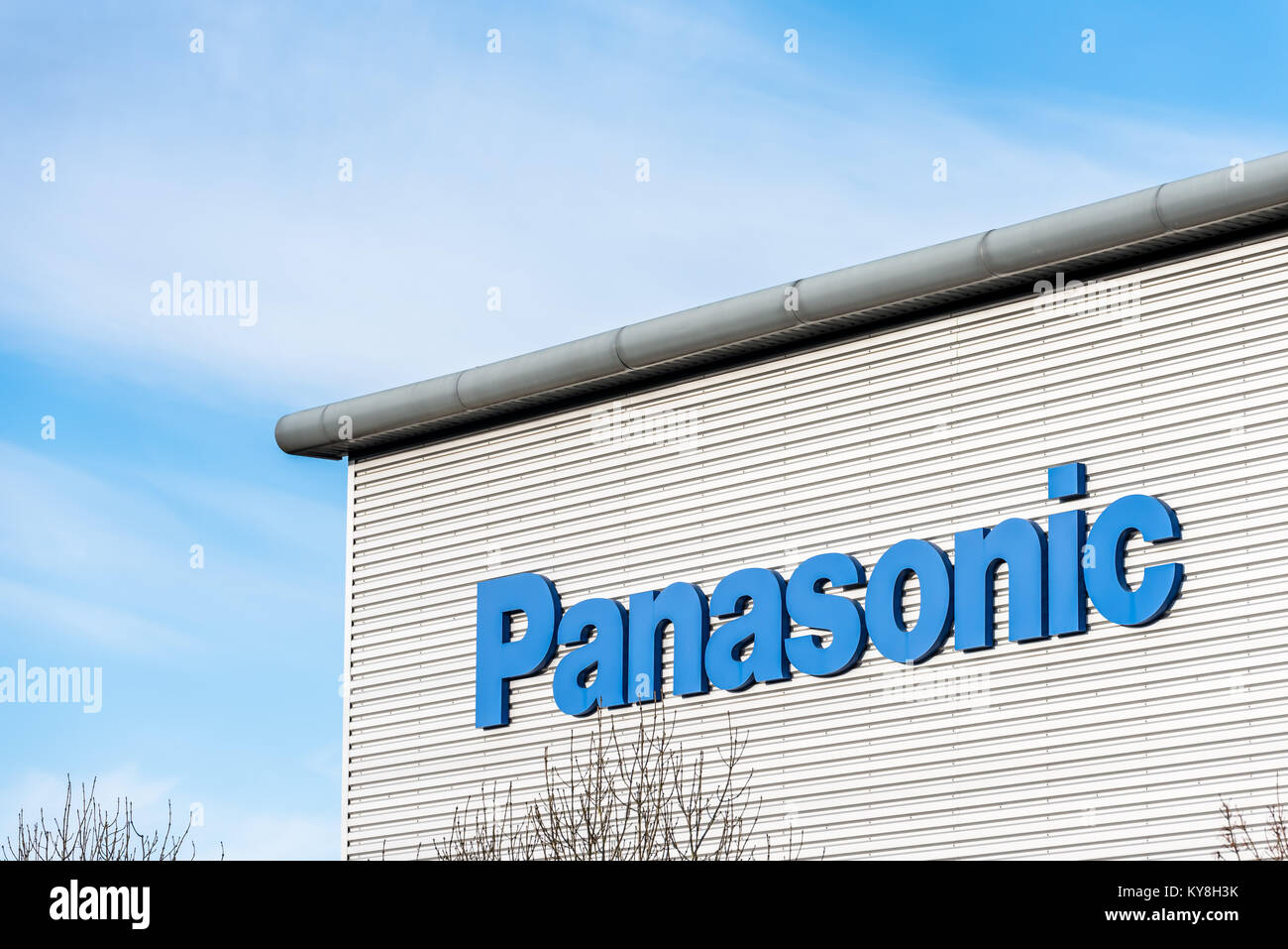 Northampton UK December 09, 2017: Panasonic Logistics Distribution logo ...