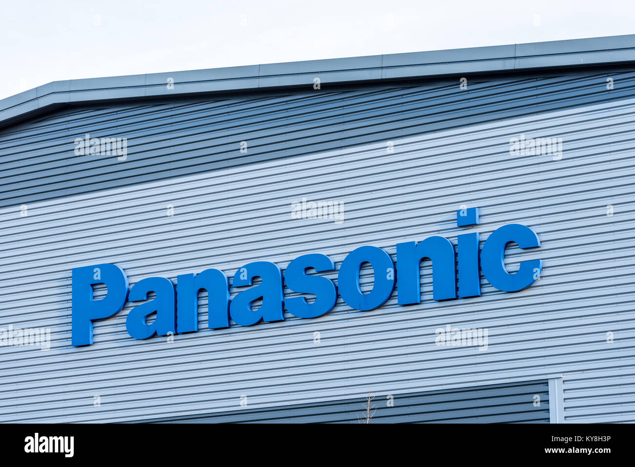 Northampton UK December 09, 2017: Panasonic Logistics Distribution logo ...