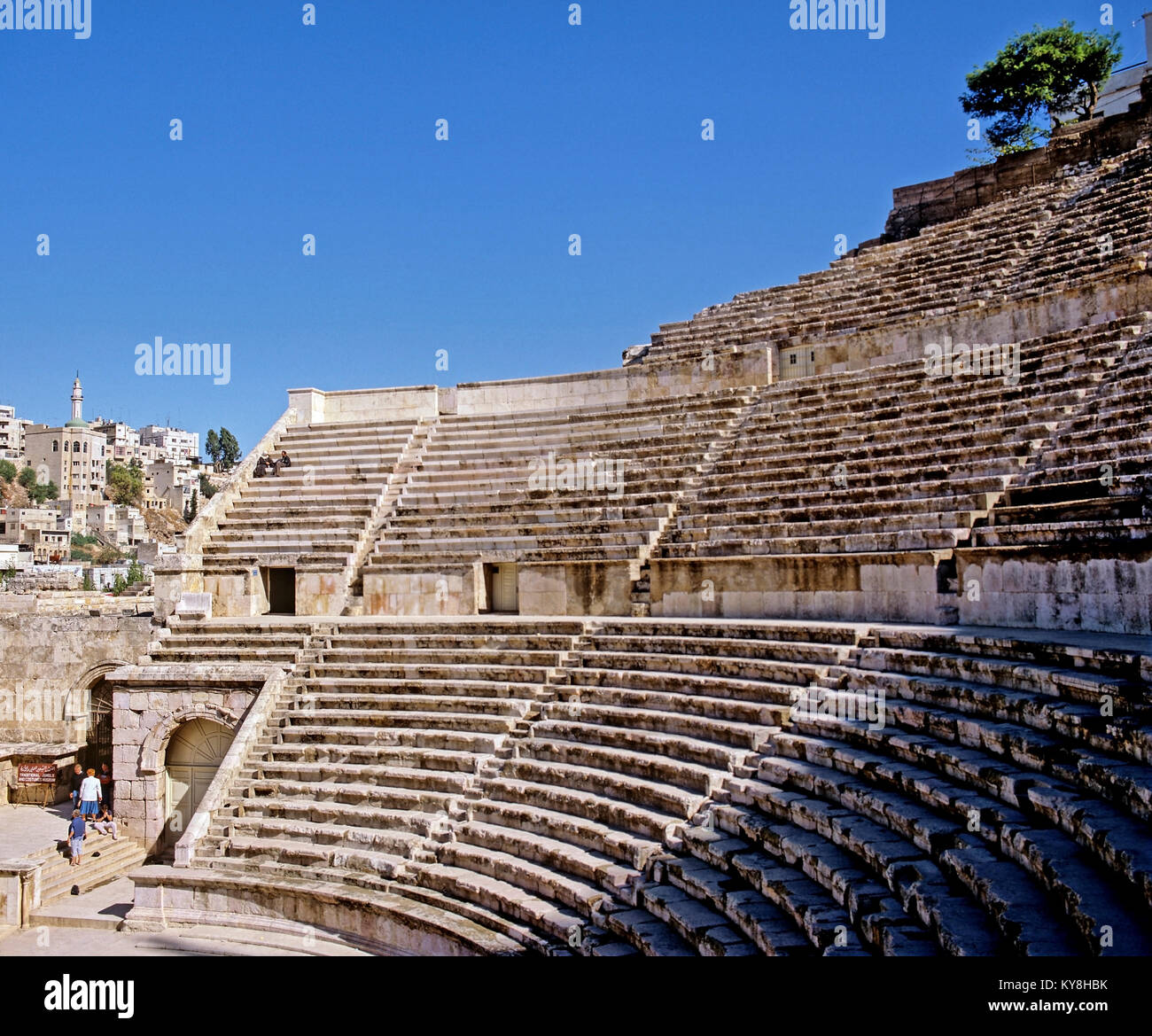 2152. Roman Theatre, 200AD, Amman, Jordan Stock Photo - Alamy