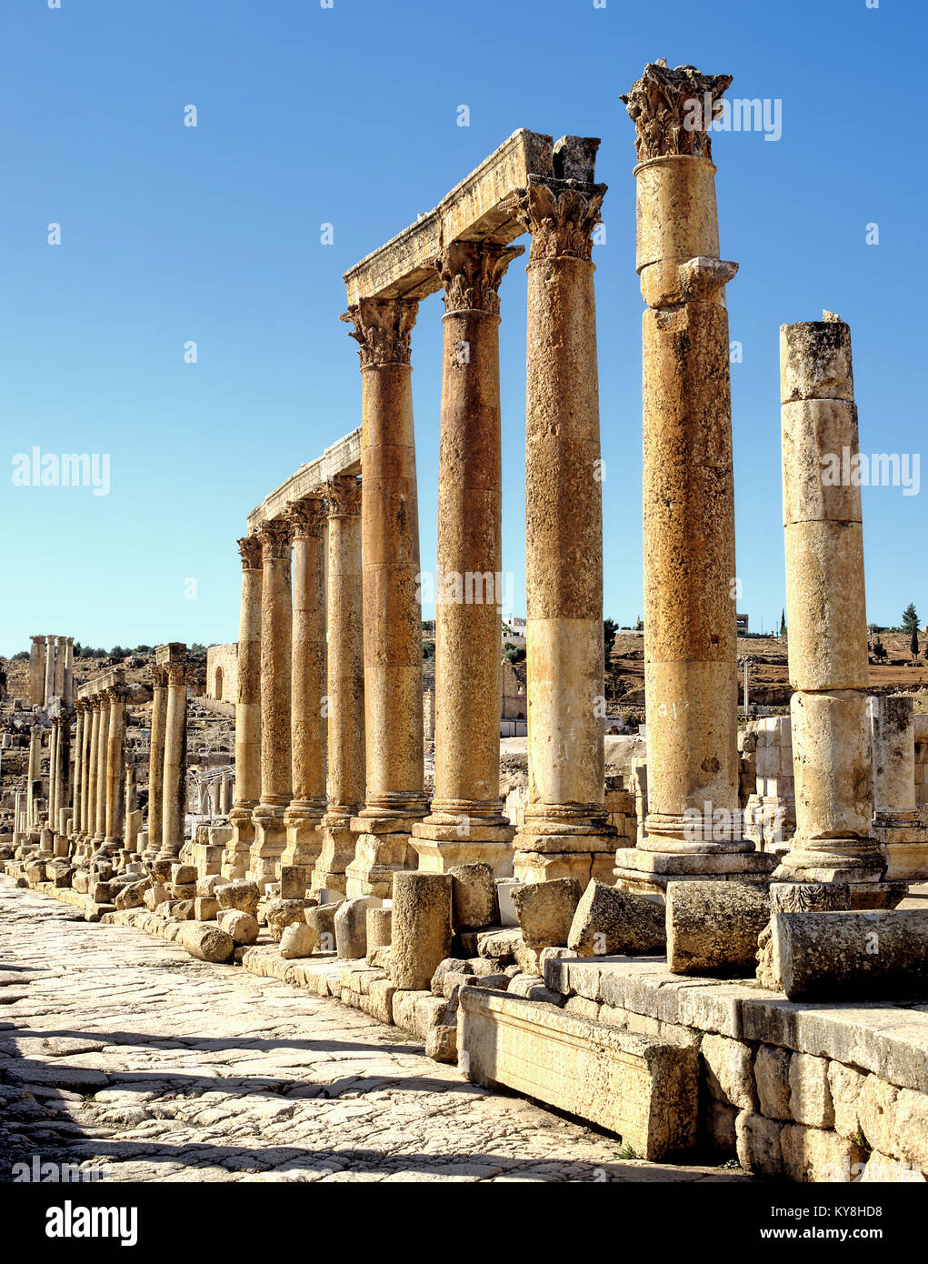 2191. Roman Colonnaded Street, Jerash, Irbid Gov, Jordan Stock Photo ...