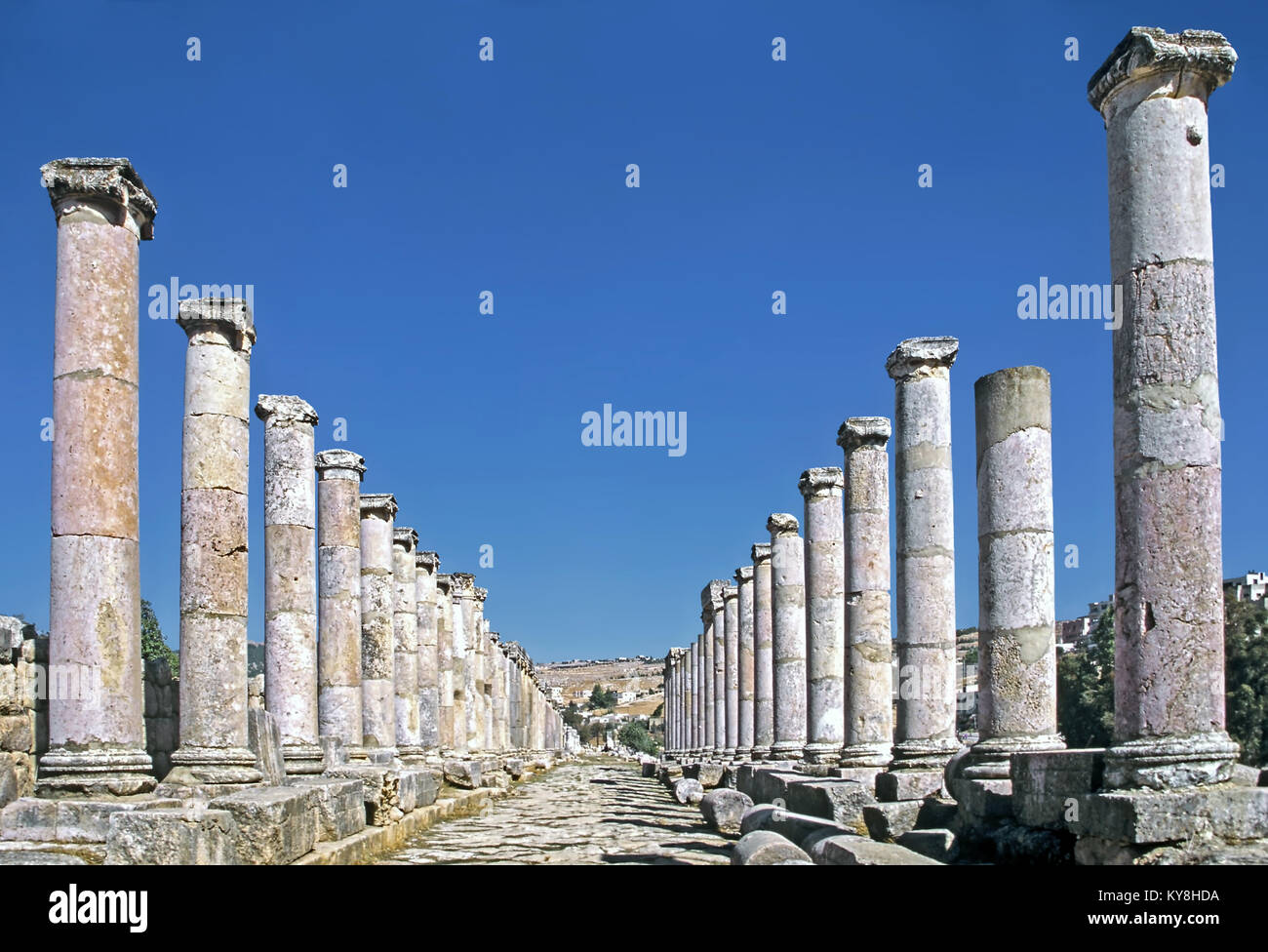 2193. Roman Colonnaded Street, Jerash, Irbid Gov, Jordan Stock Photo ...