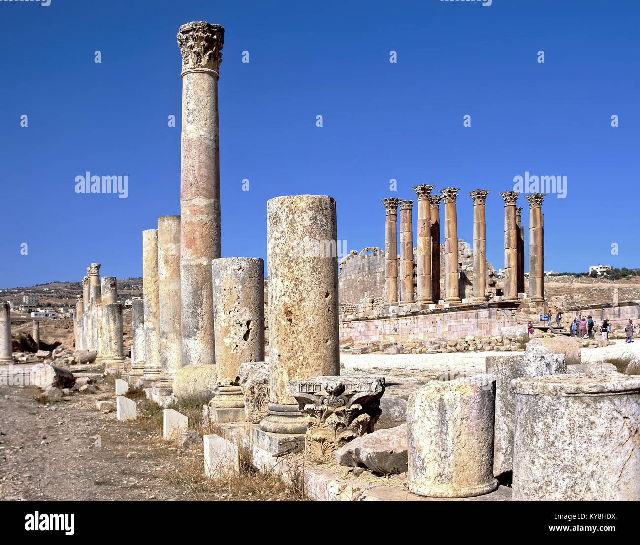 2203. Roman Temple of Artemis, Jerash, Irbid Gov, Jordan Stock Photo ...