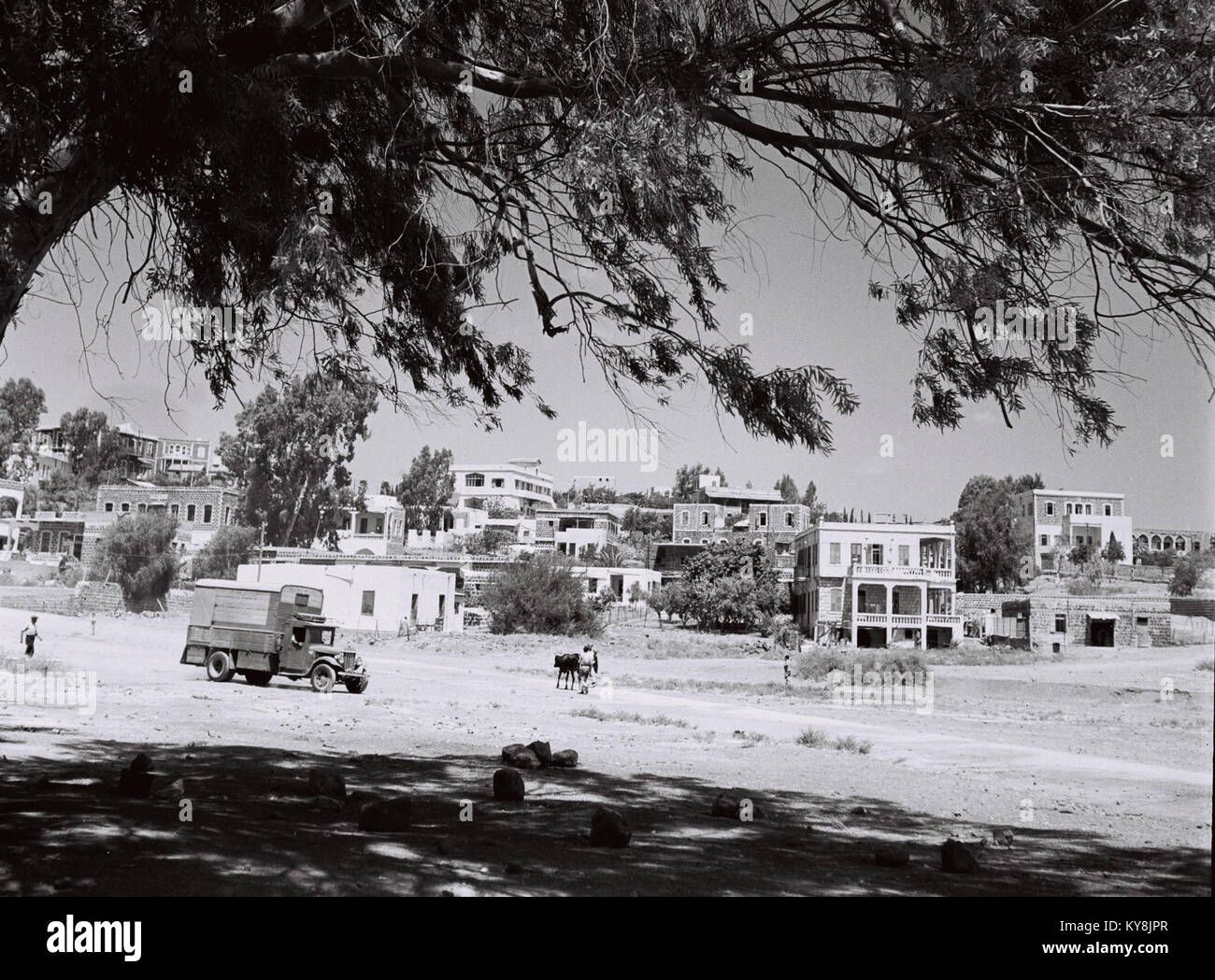 This image depicts the Lower Town of Tiberias, an ancient city located ...