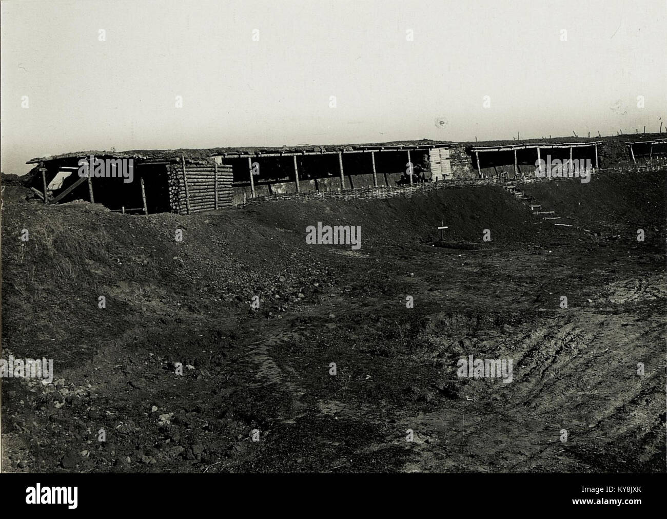 A historical photograph of Söd Grüne Schanze in Zezawa, showing the ...