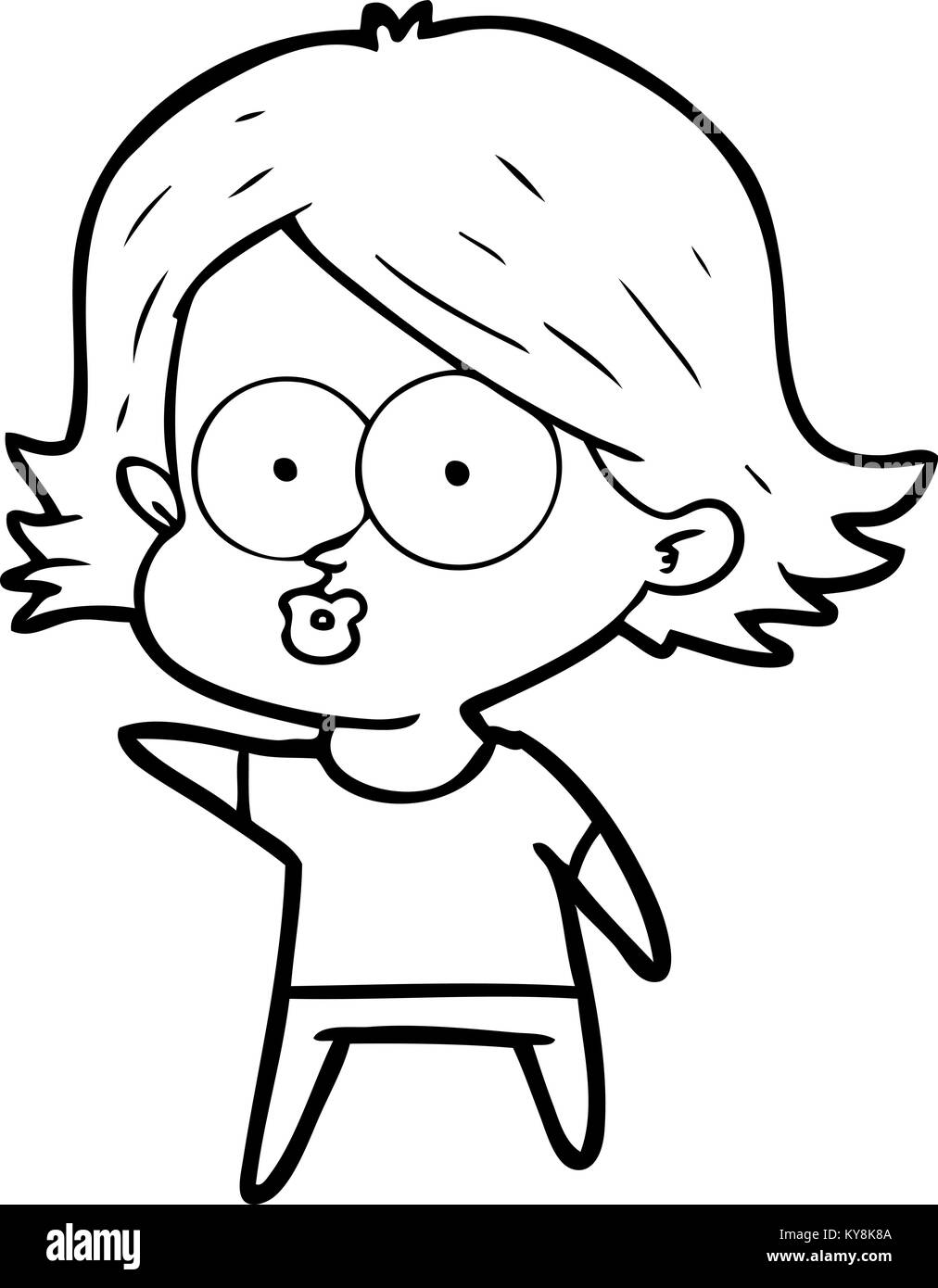 Girl pouting Black and White Stock Photos & Images - Alamy