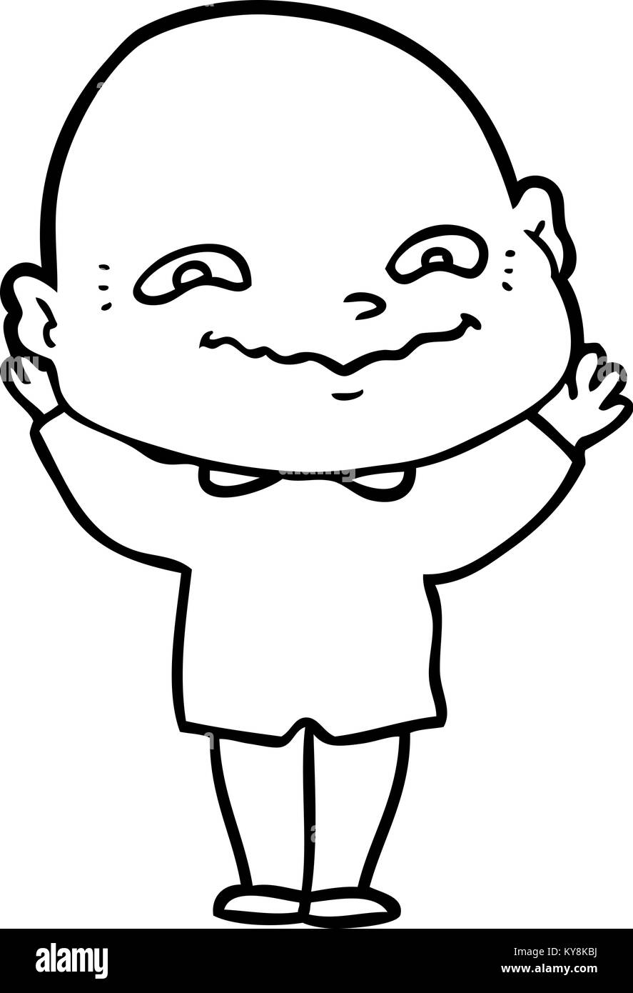 cartoon creepy guy Stock Vector Image & Art - Alamy