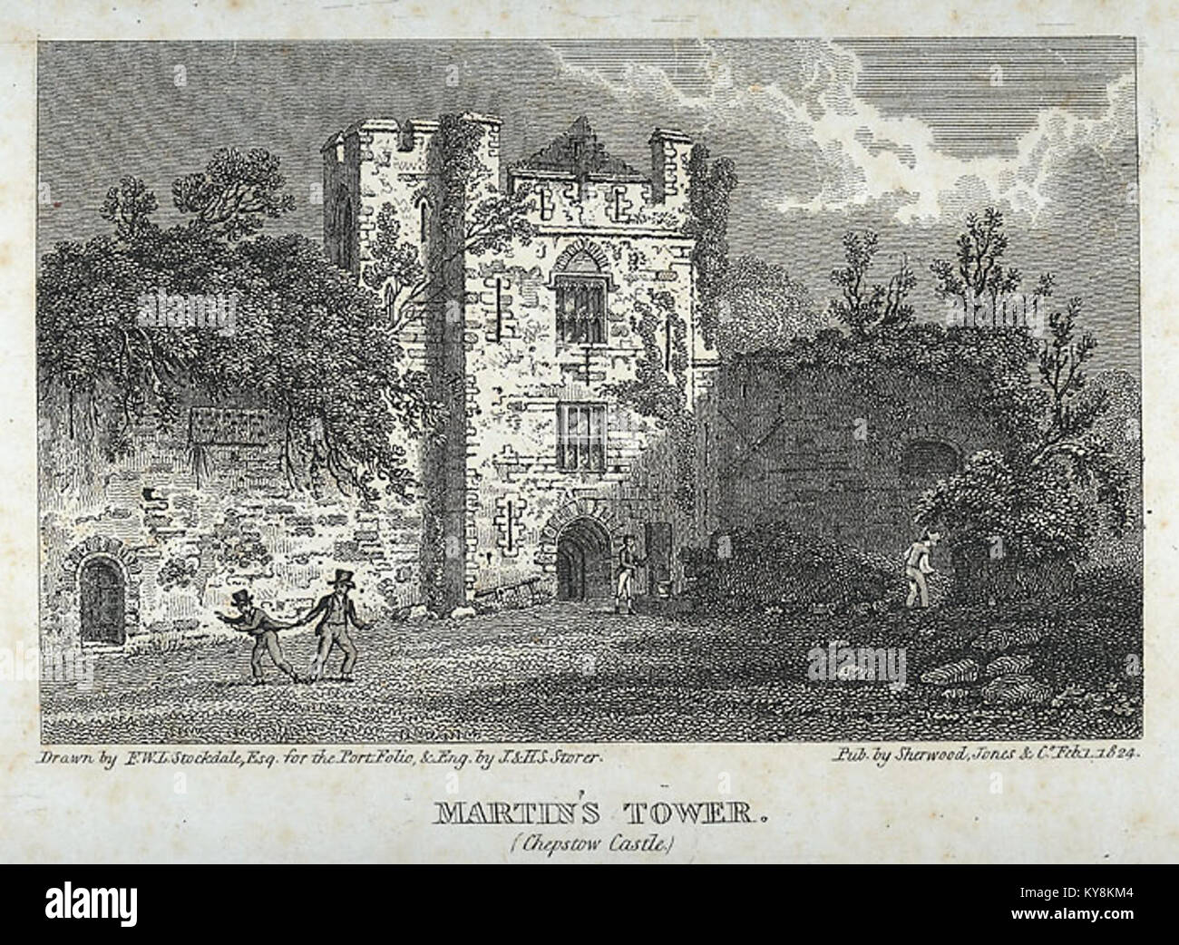 Martin's tower (Chepstow Castle Stock Photo - Alamy