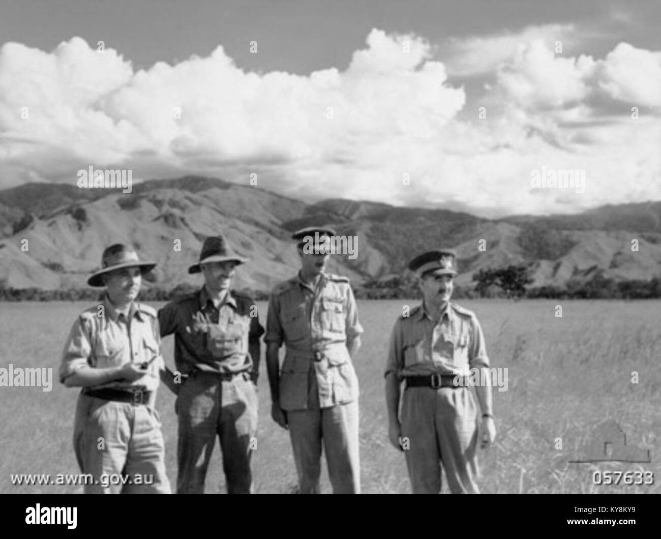 This image features senior officers from the Australian Imperial Force ...