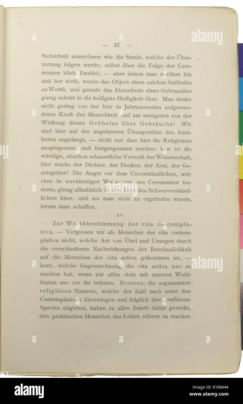 This entry features Friedrich Nietzsche's work titled 'Morgenröthe ...