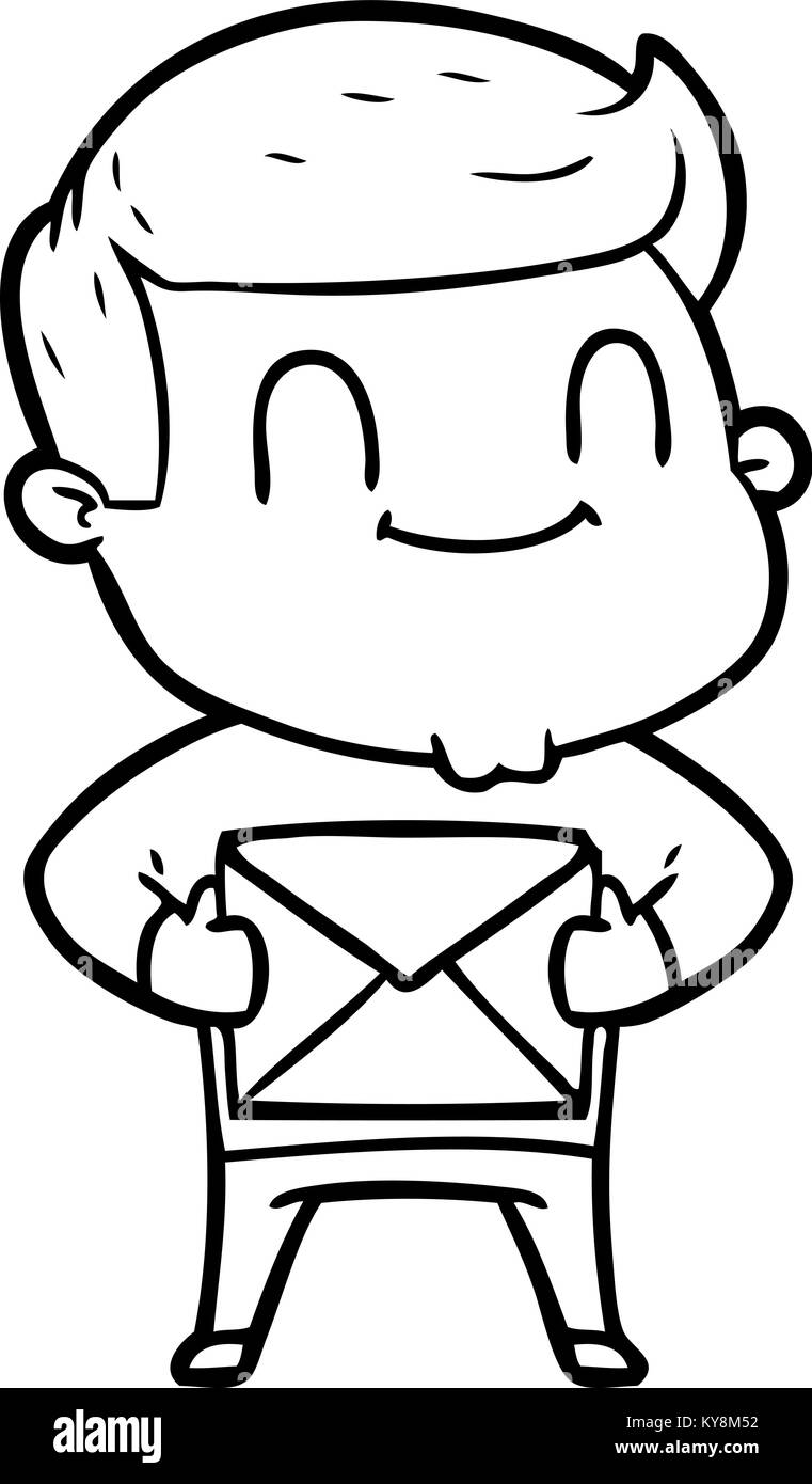 cartoon friendly man Stock Vector Image & Art - Alamy