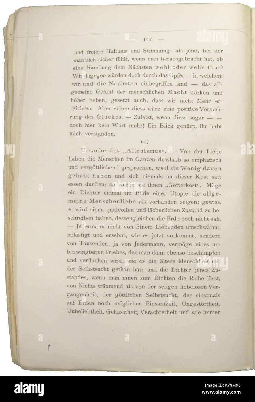 A page from Friedrich Nietzsche's work 'Morgenröthe' (The Dawn ...
