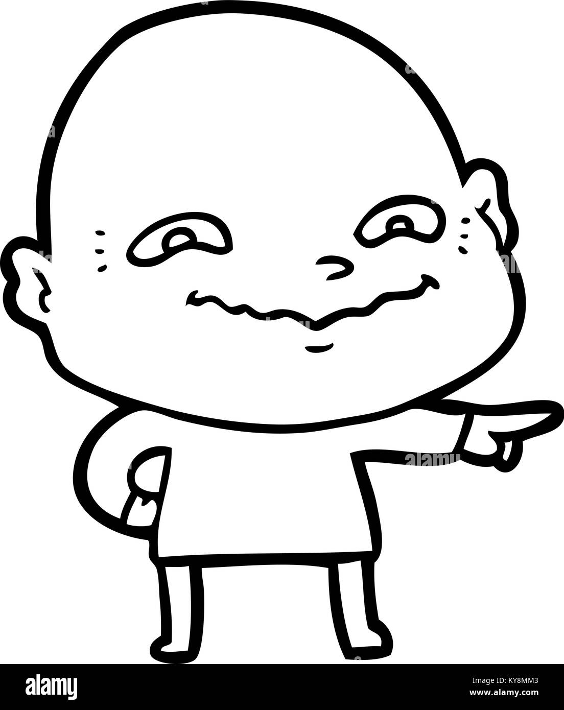 cartoon creepy guy Stock Vector Image & Art - Alamy