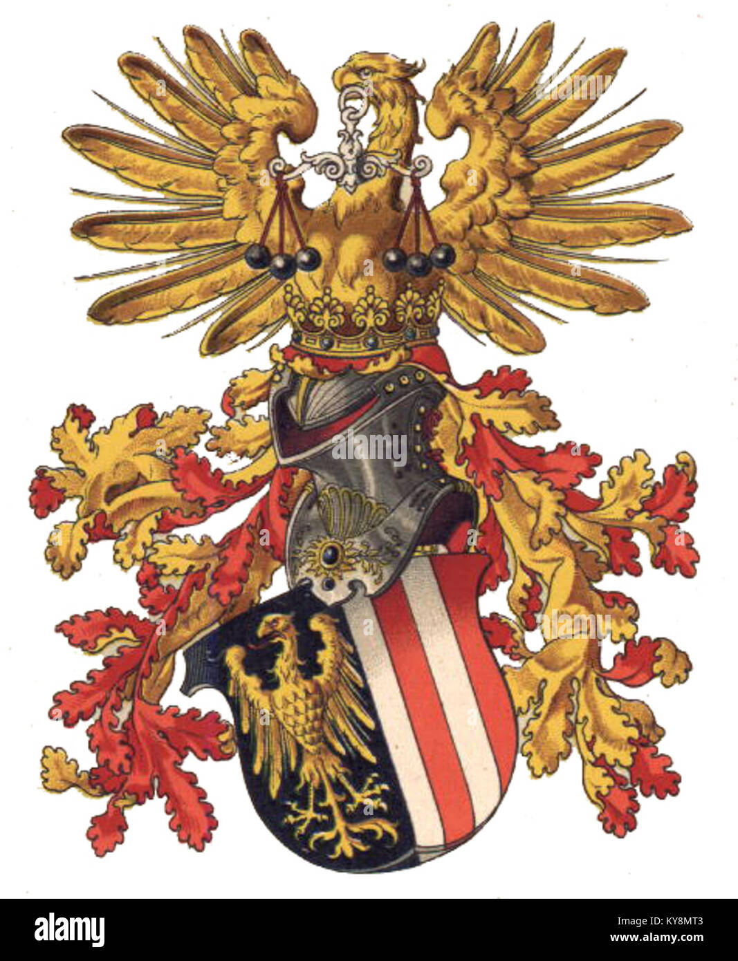 The coat of arms of the Archduchy of Austria above the Enns represents ...
