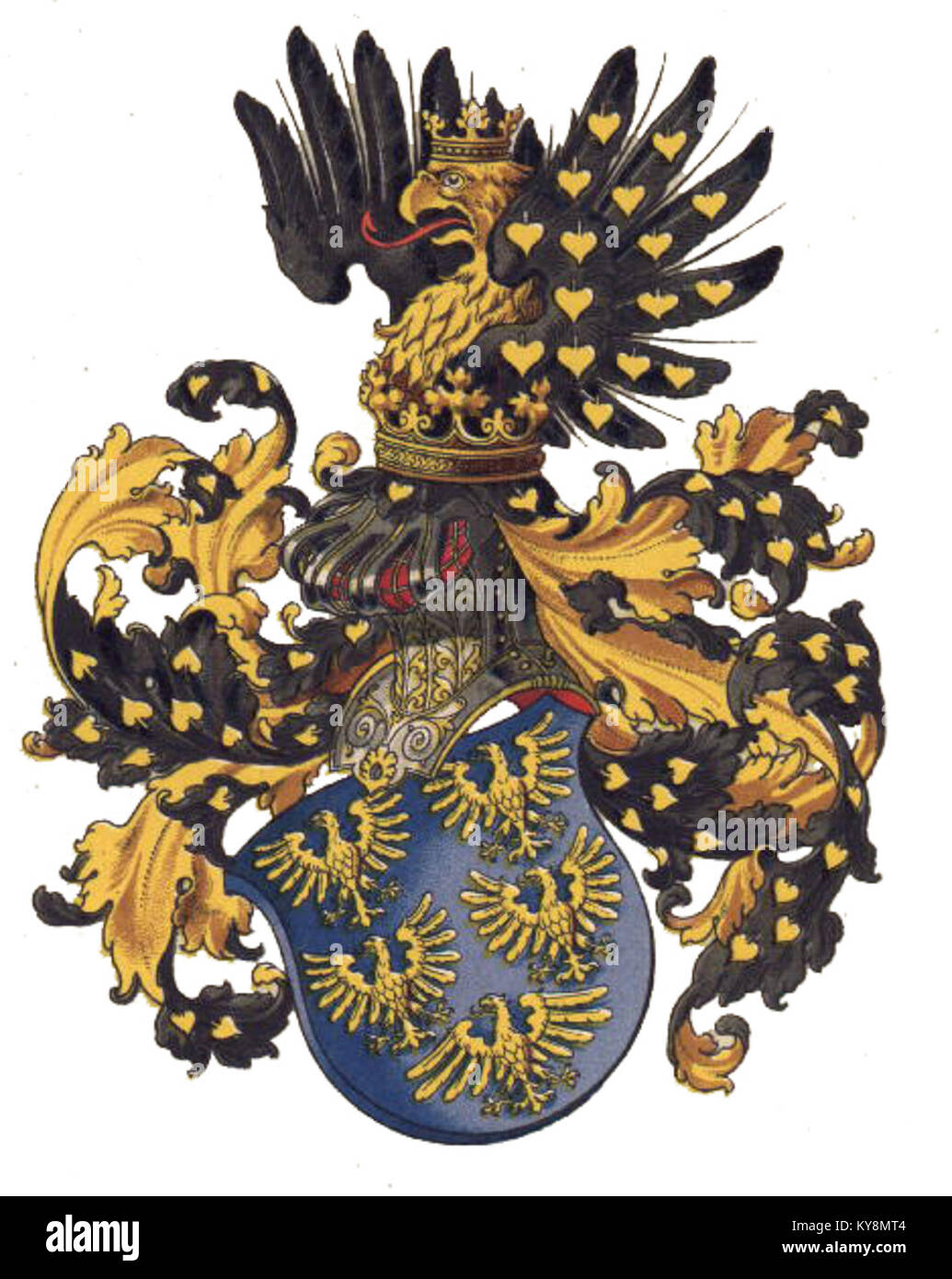 Image of the coat of arms of the Archduchy of Austria under the Enns, a ...