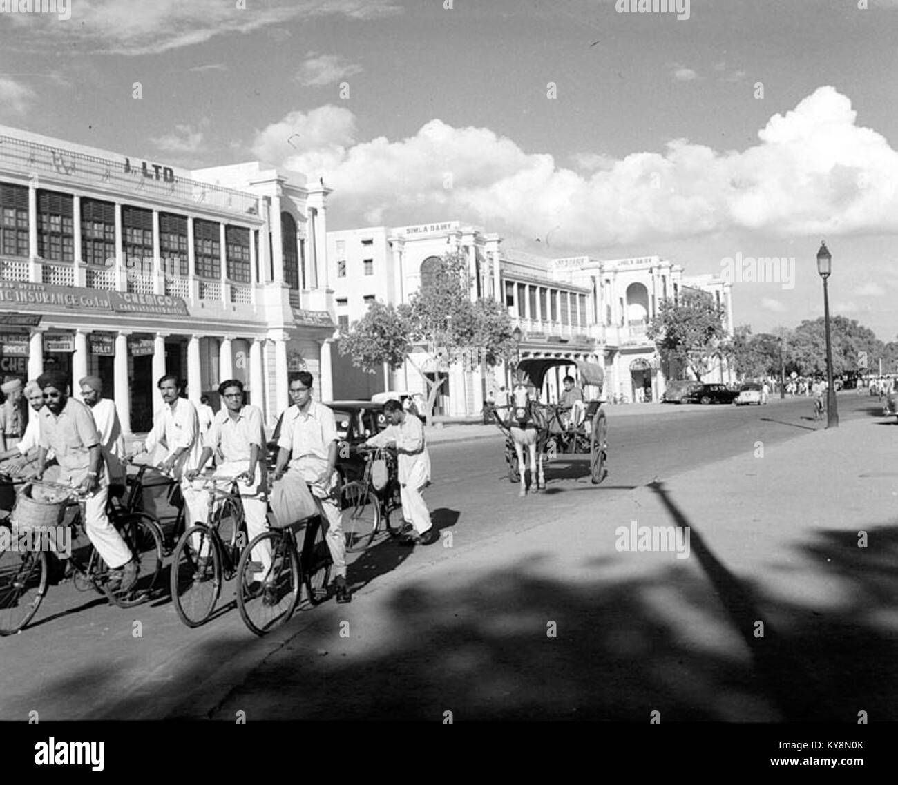 This photograph captures Connaught Place, one of New Delhi's most ...