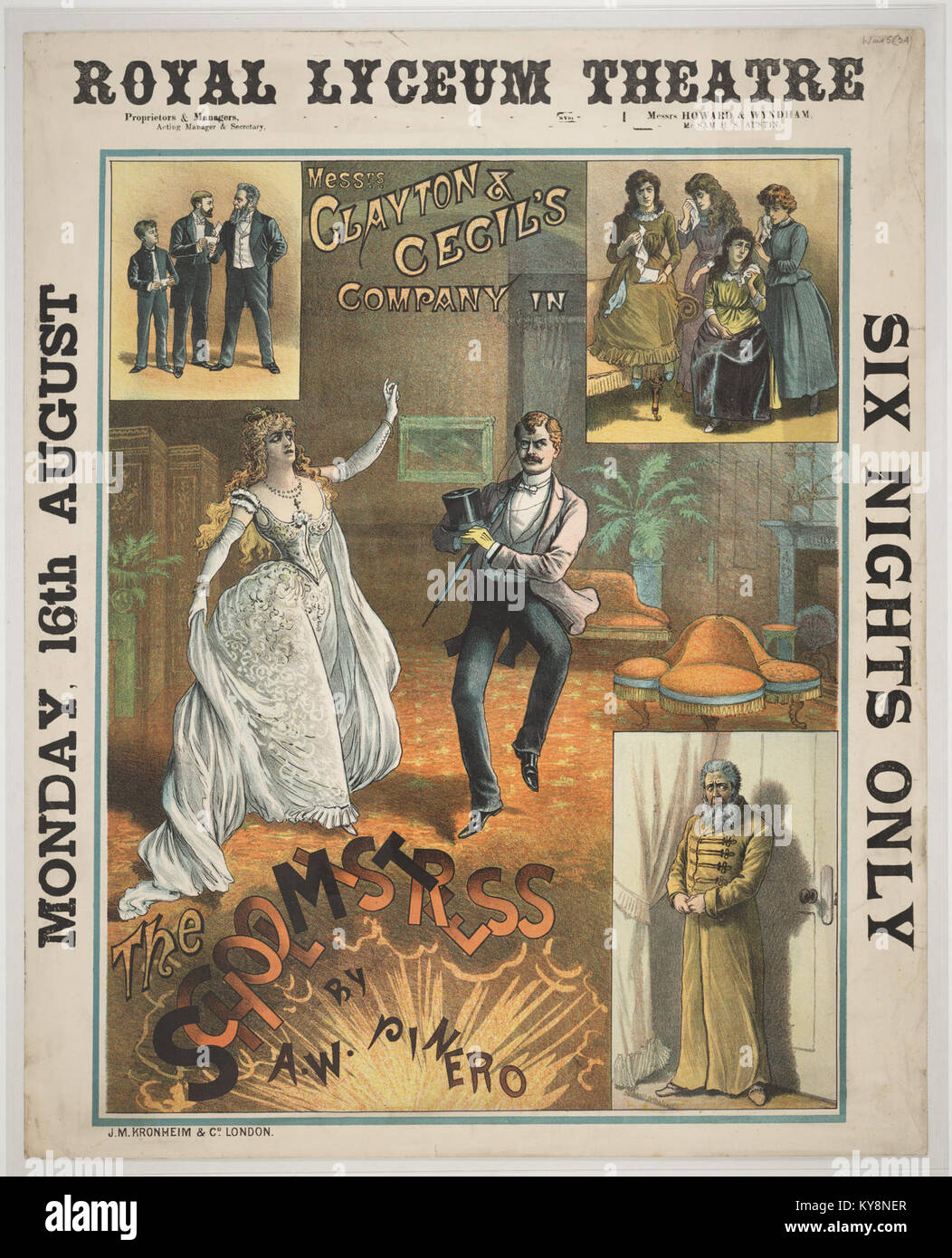 This artwork, part of the Weir Collection, depicts a schoolmistress ...