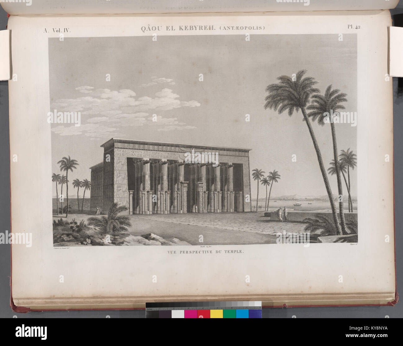Temple at Qou el-Kebyreh (Qau el-Kebir) in Antaeopolis, Egypt, showing ...