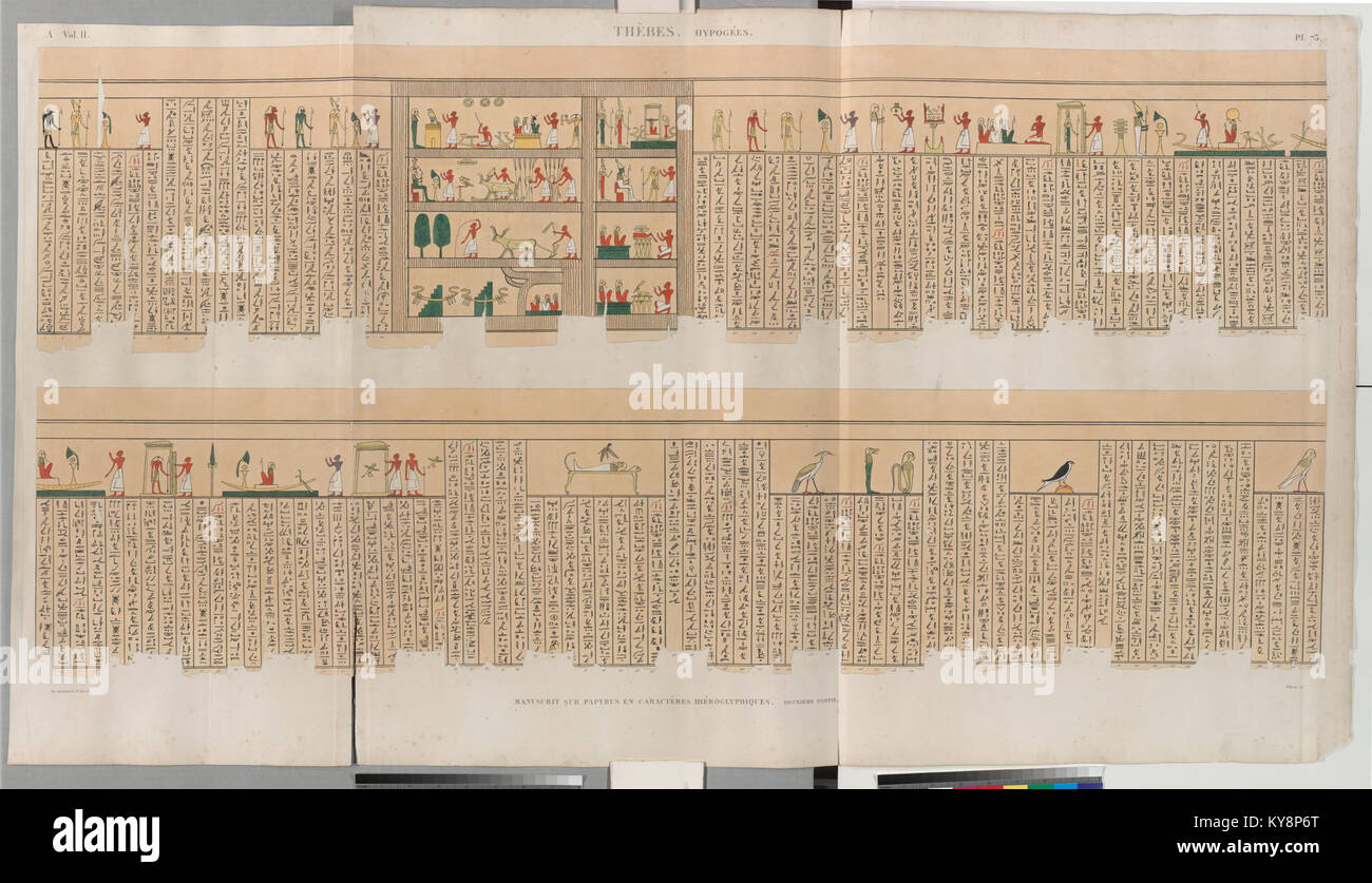 Egyptian hieroglyphics and papyrus hi-res stock photography and images ...