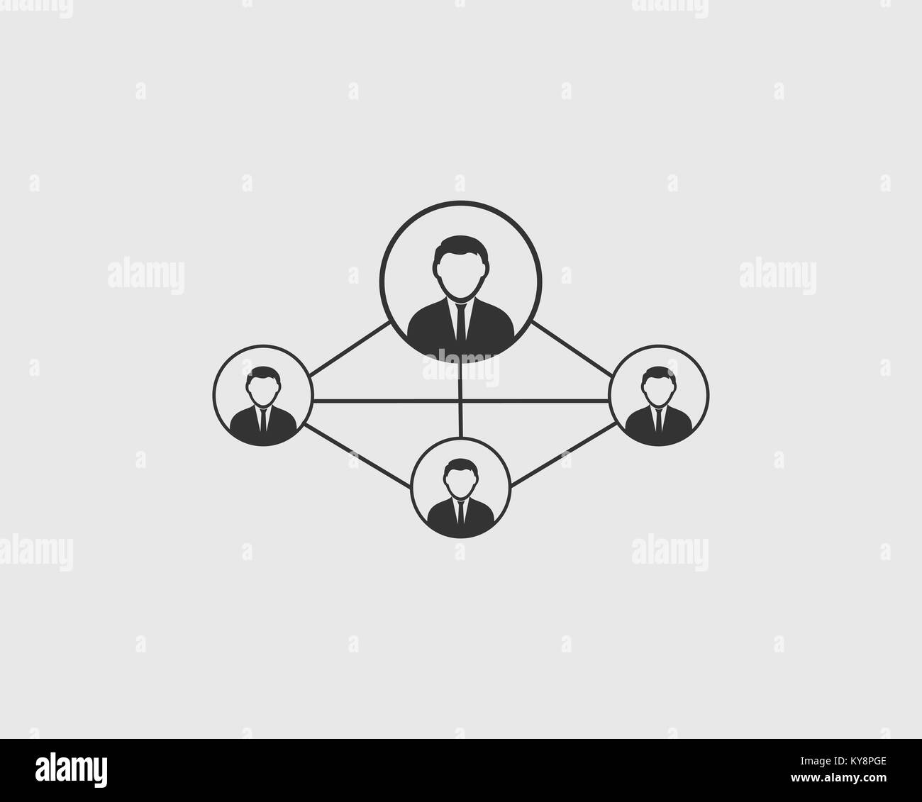 Social Connection or network Icon Stock Vector Image & Art - Alamy
