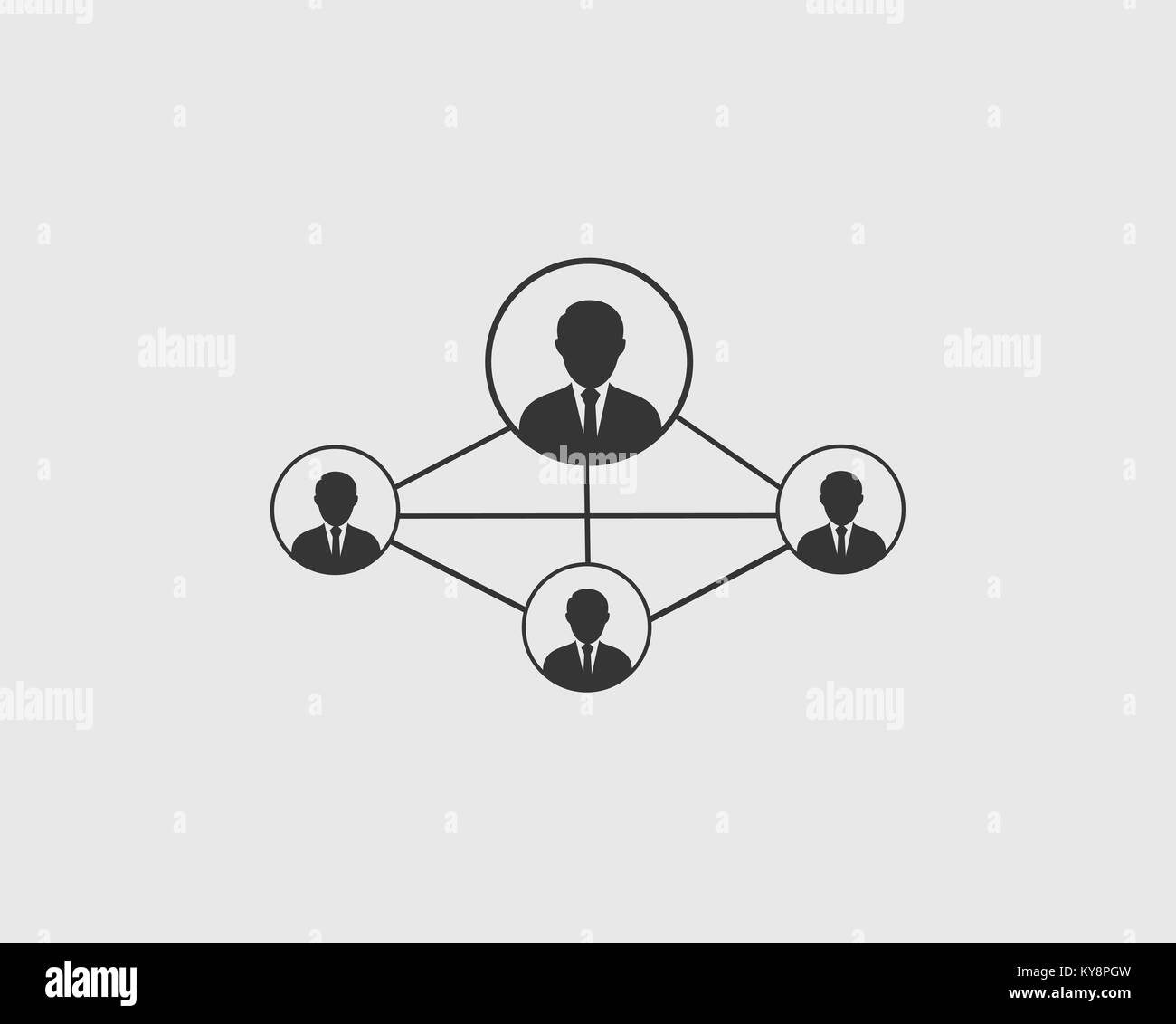 Social Connection or network Icon Stock Vector Image & Art - Alamy
