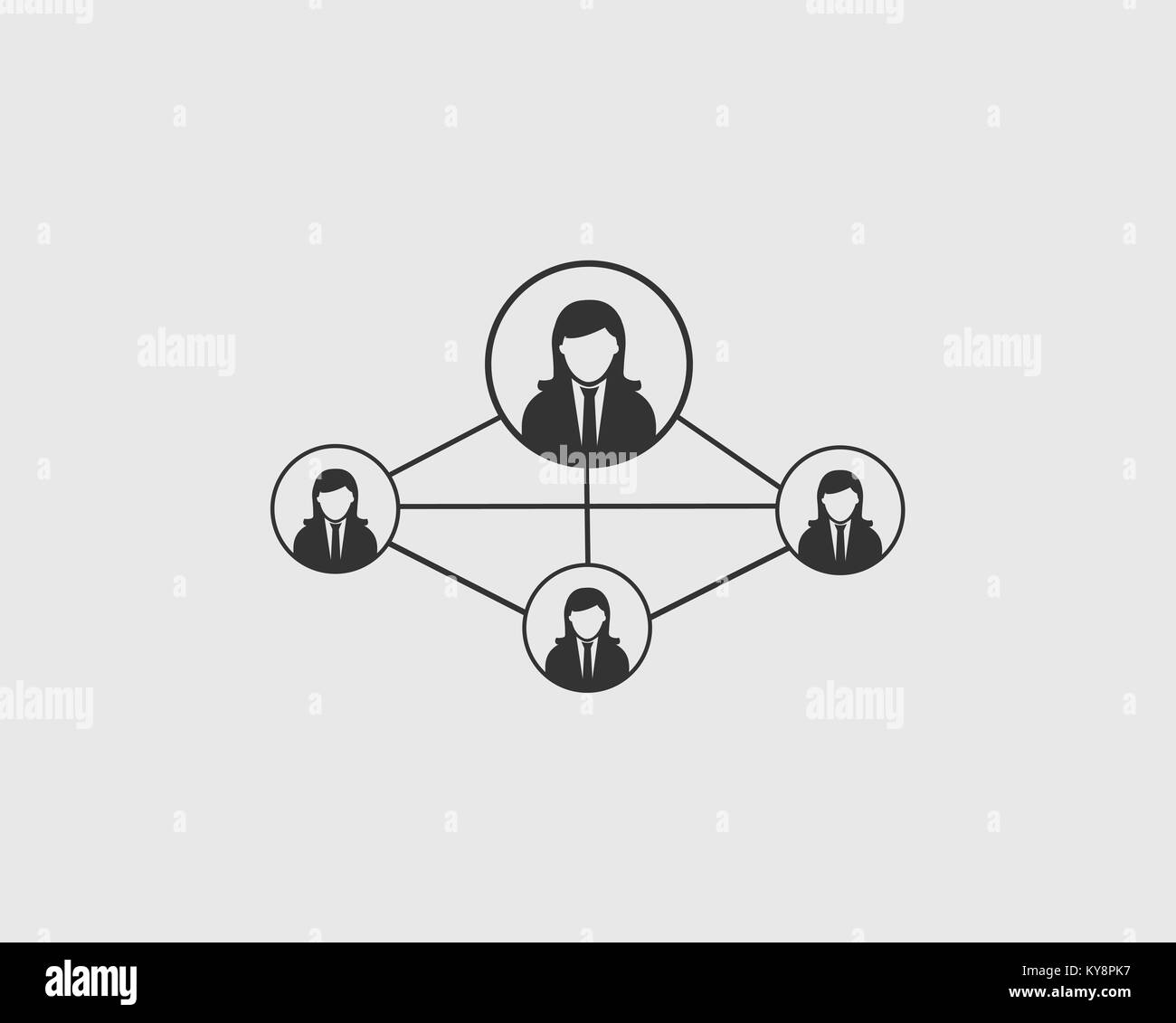 Networking concept diagram connectivity Stock Vector Images - Alamy