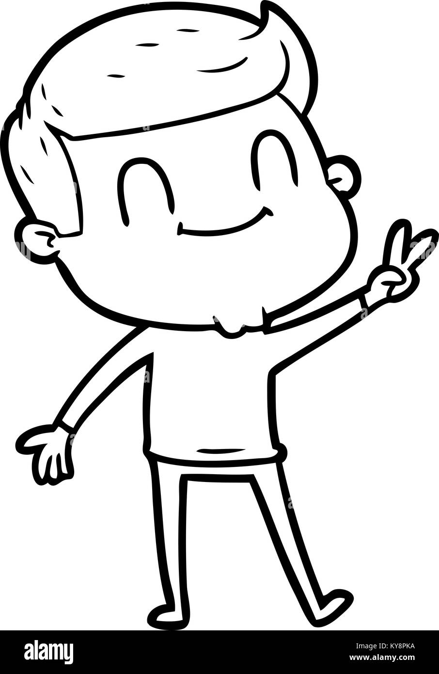 cartoon friendly man Stock Vector Image & Art - Alamy