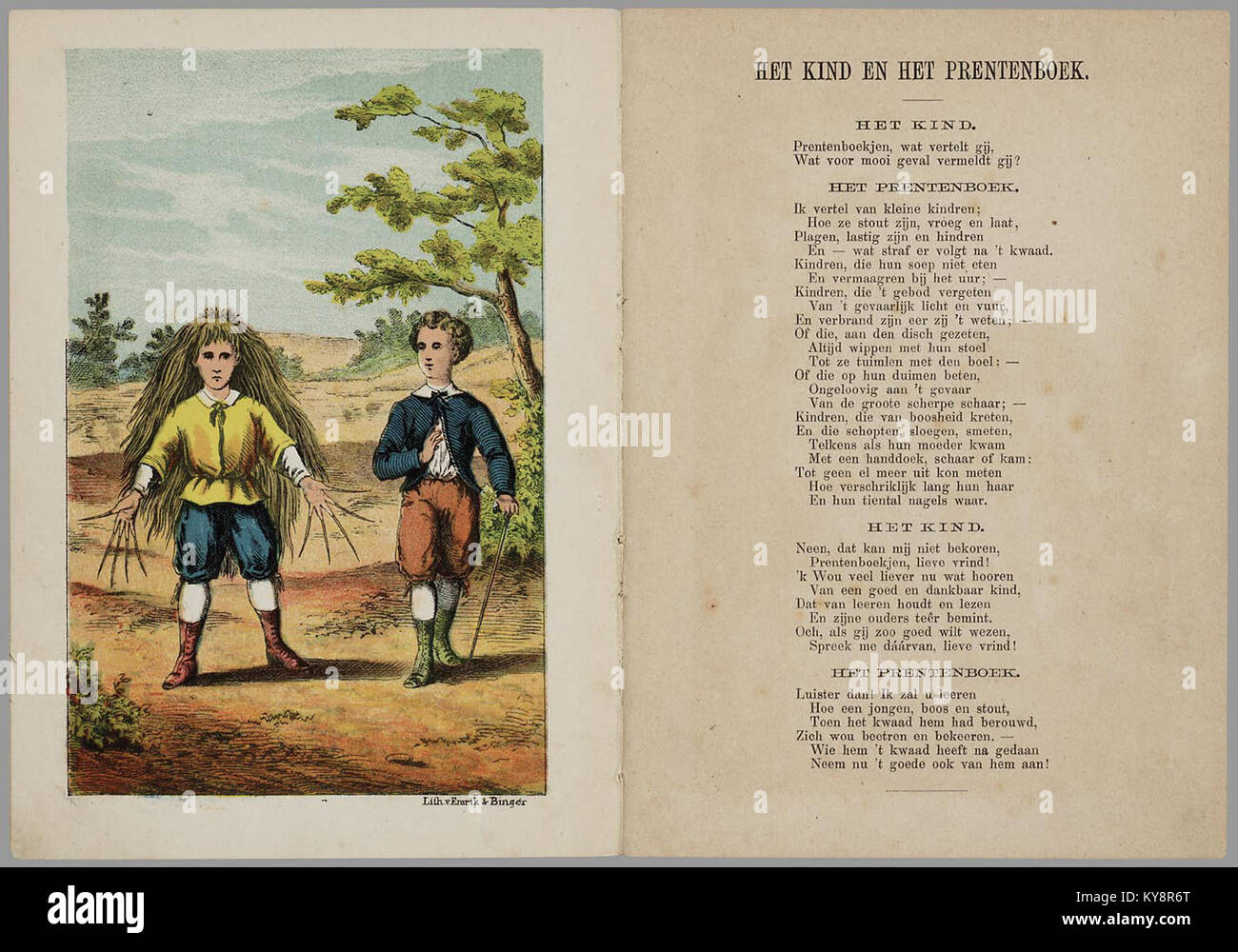 'Piet de Smeerpoets' is a Dutch moral storybook depicting the ...