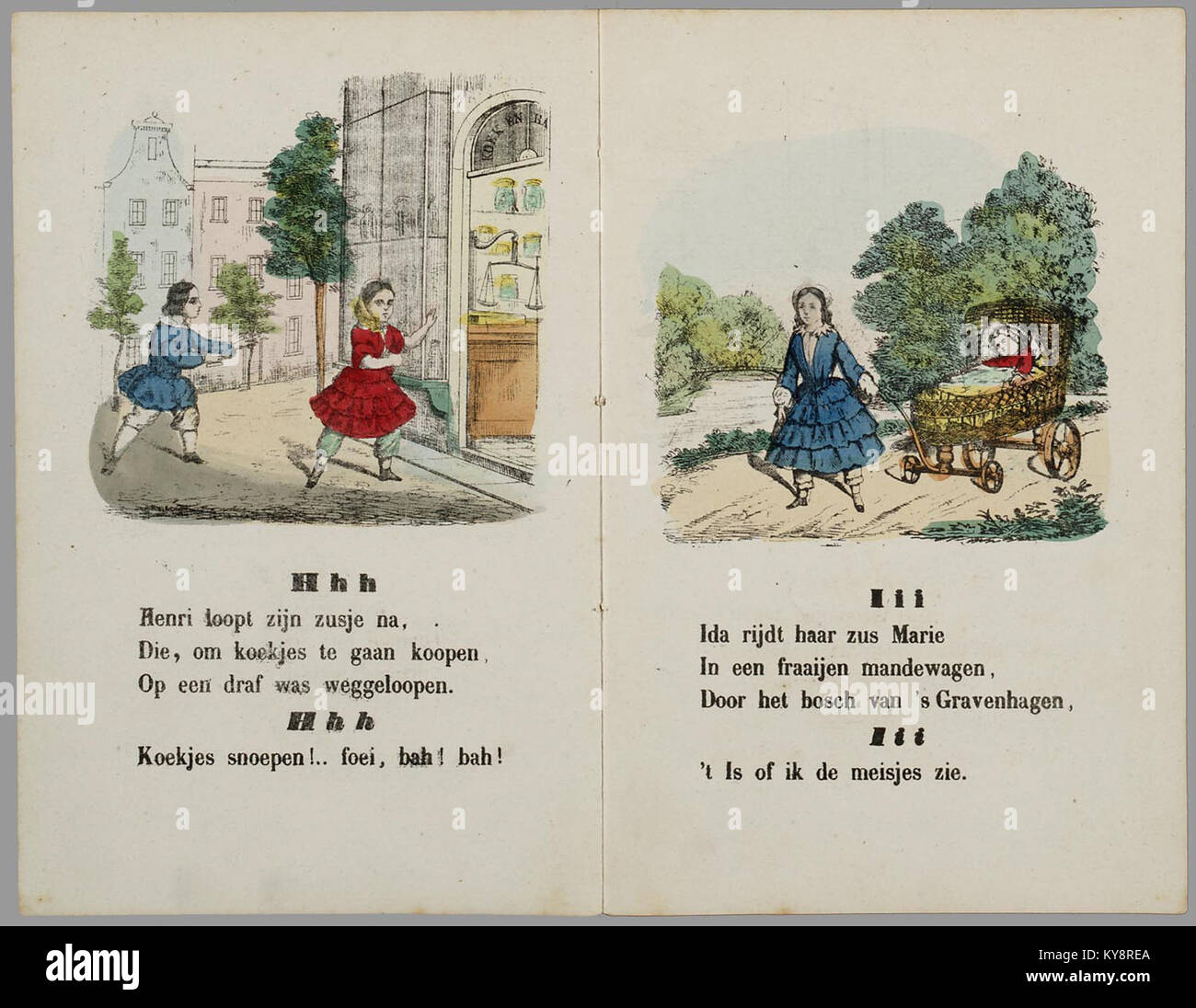 A 1856 children's book titled 'New AB Book Based on an Old Rhyme and a ...