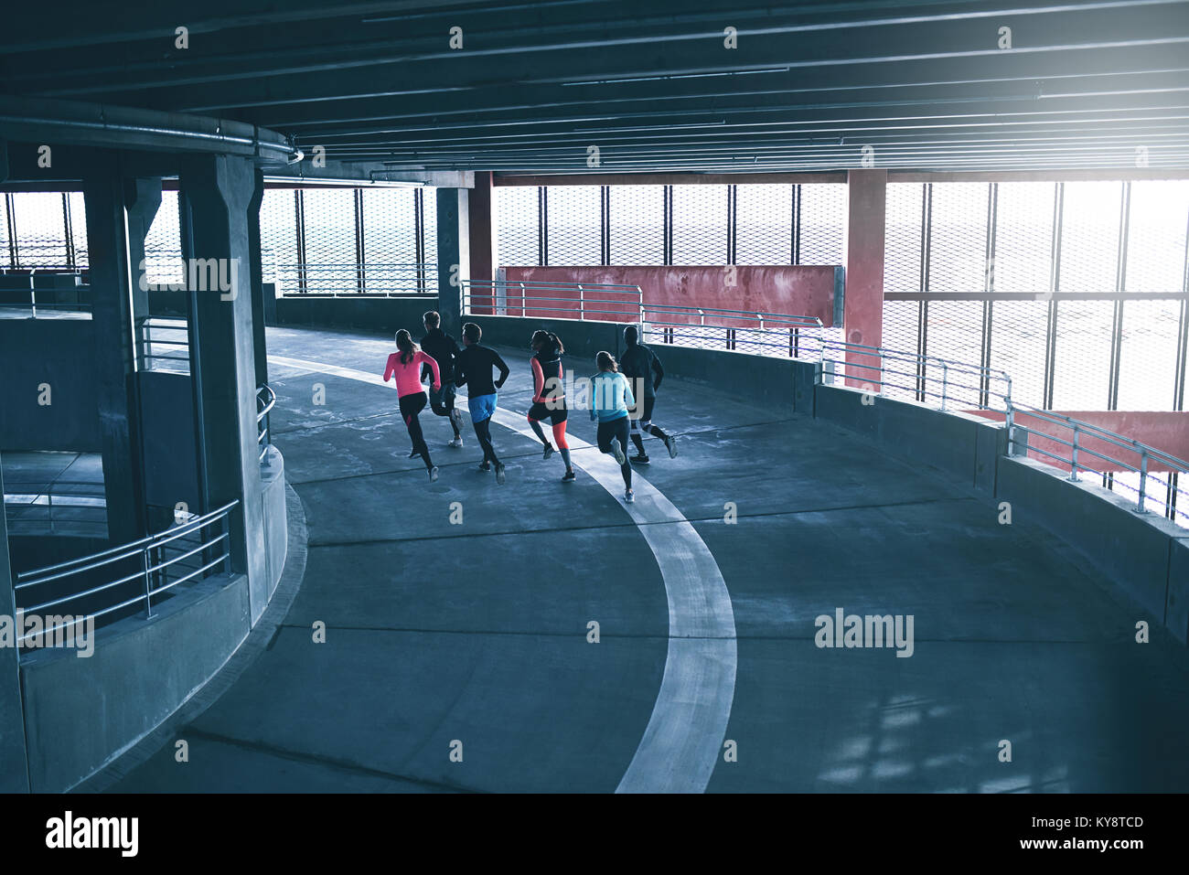 Back view of athletes running away hi-res stock photography and images ...