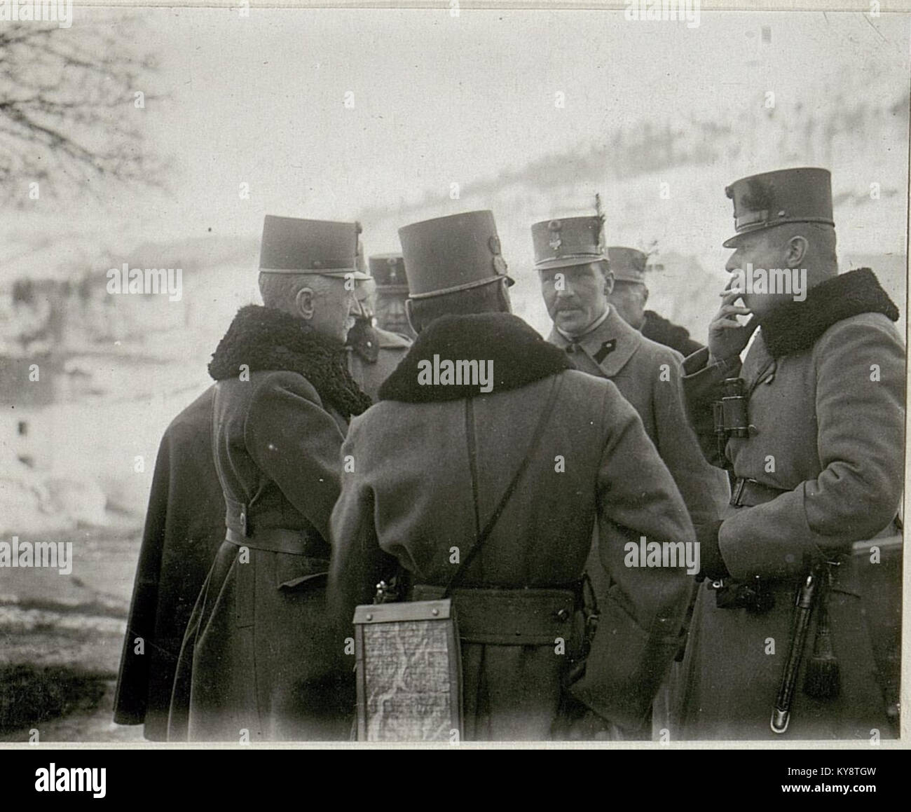 This image shows the departure of His Excellency Conrad von Hötzendorf ...