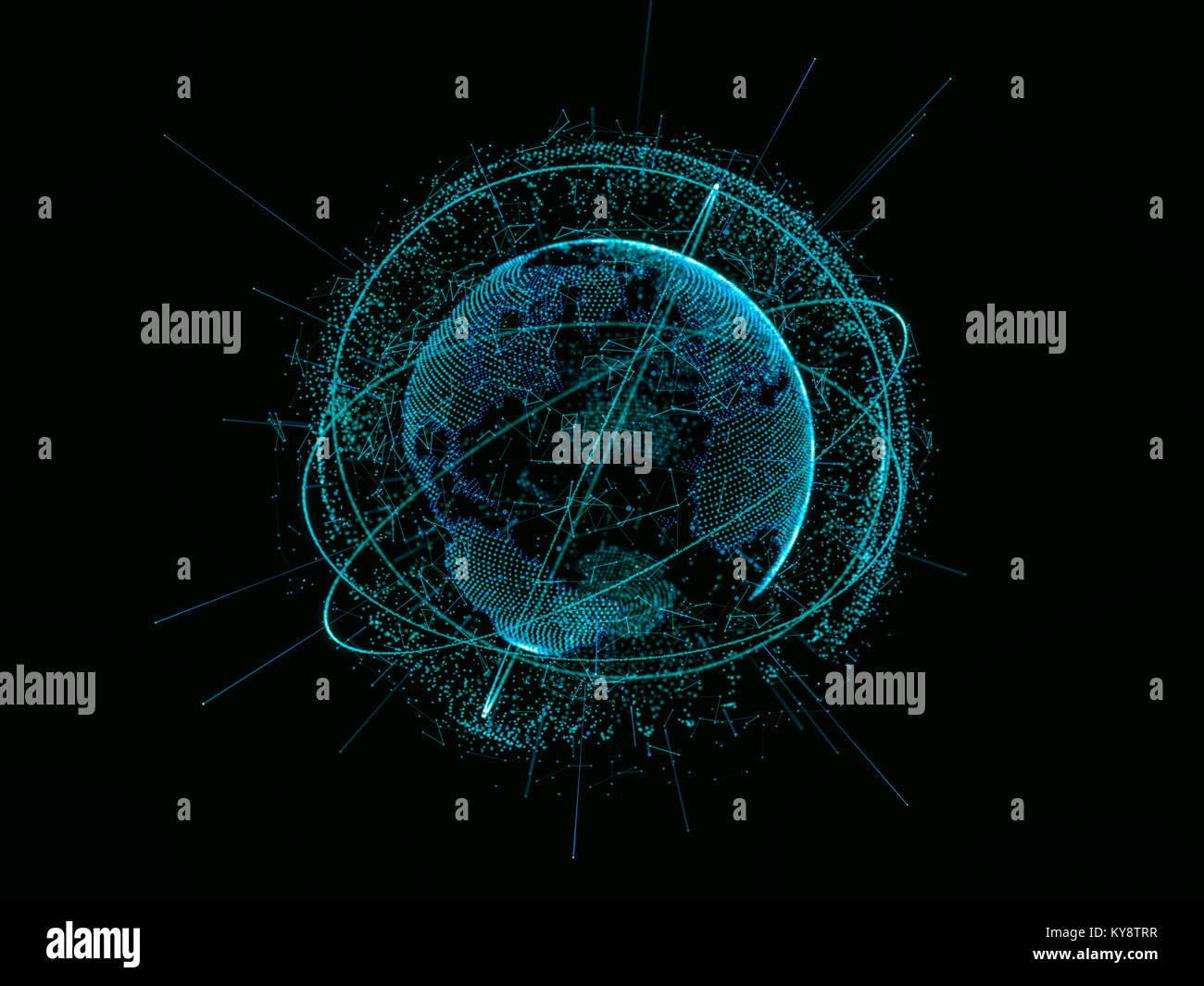 Abstract technology concept. Digital world Stock Photo - Alamy