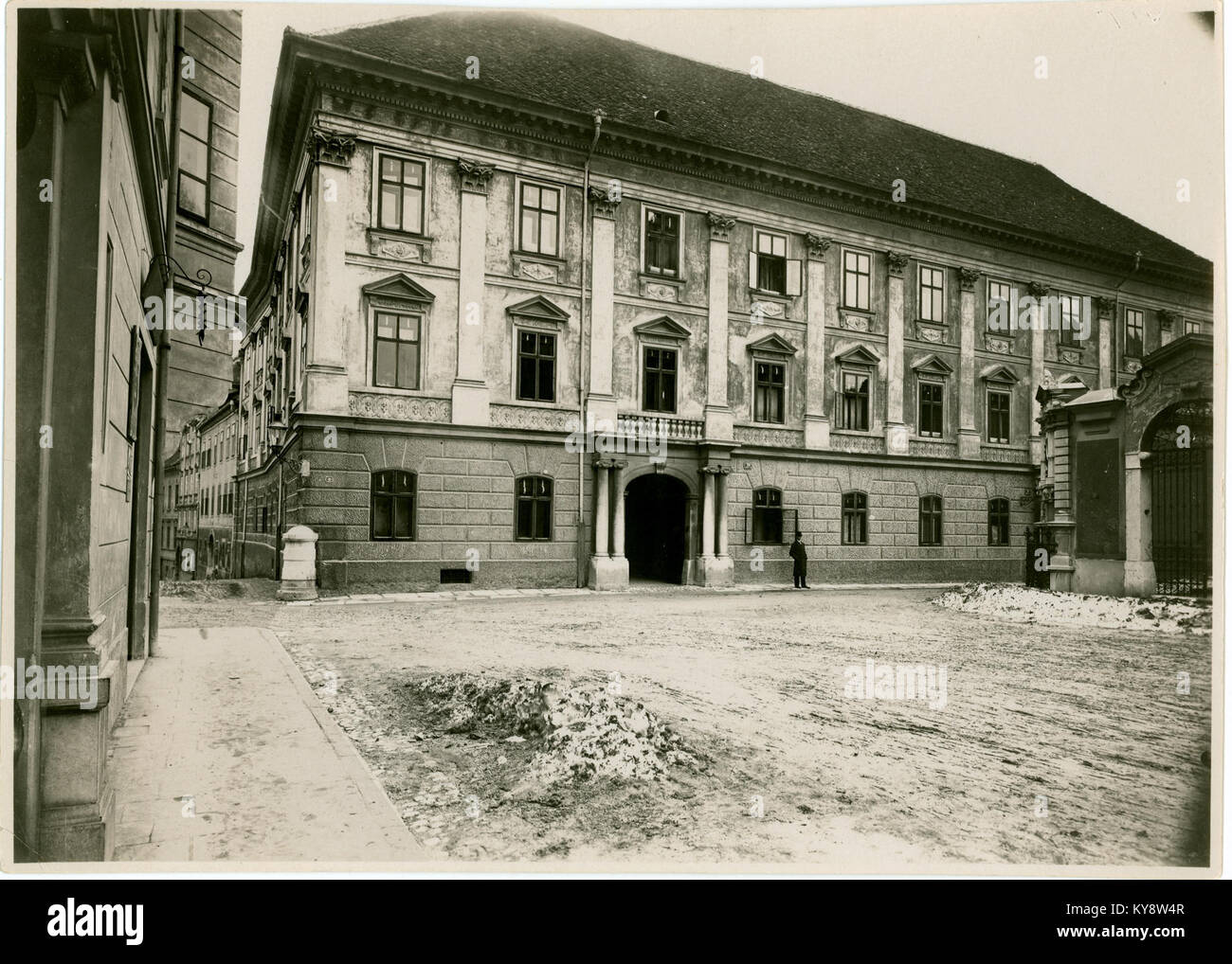 A photograph of the Turja Palace on Gosposki Street in 1910, showcasing ...