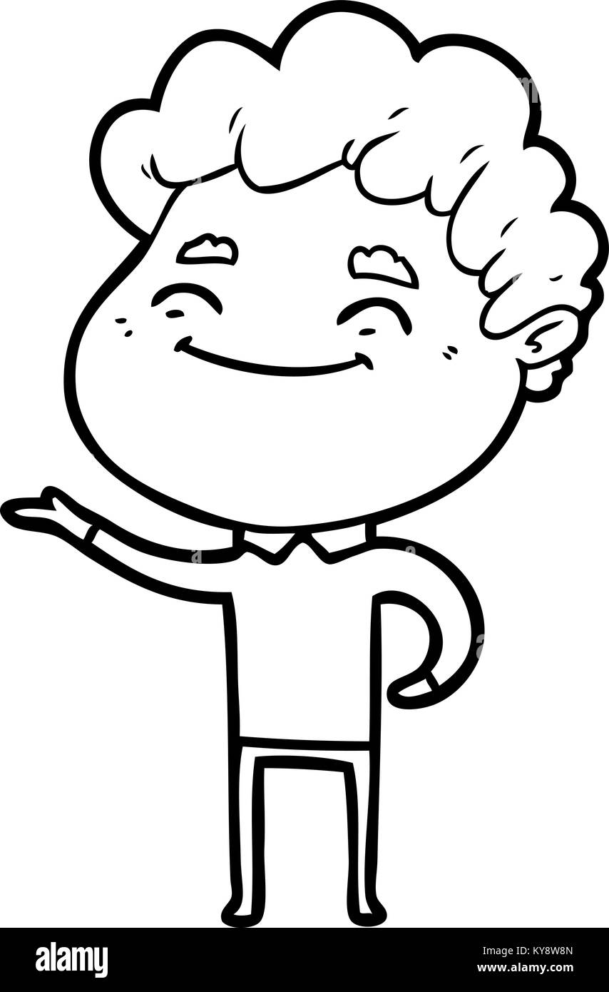 cartoon friendly man Stock Vector Image & Art - Alamy