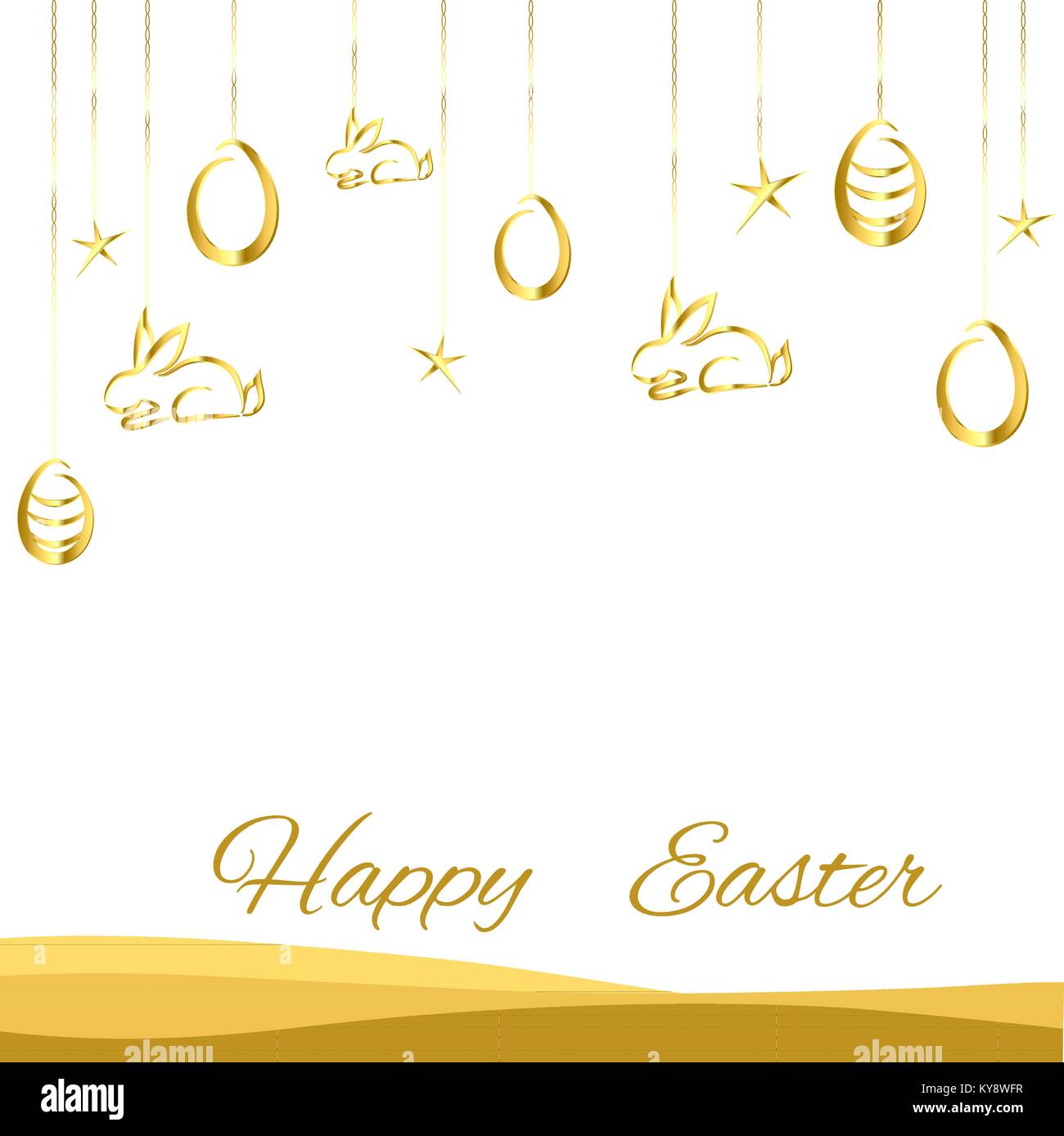 Easter background gold Stock Vector Images - Alamy