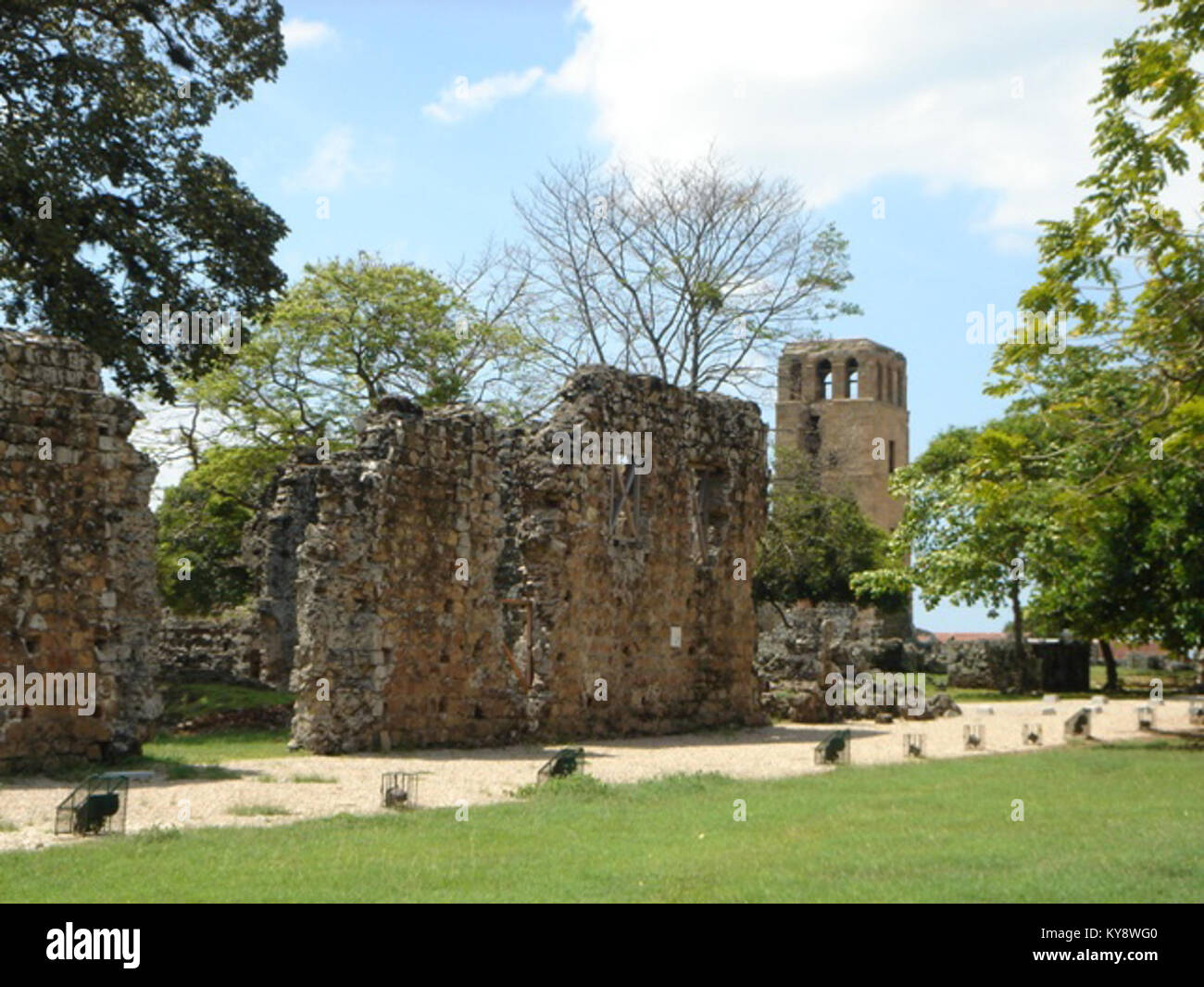 An image of the ruins of Panama Viejo, the original site of Panama City ...